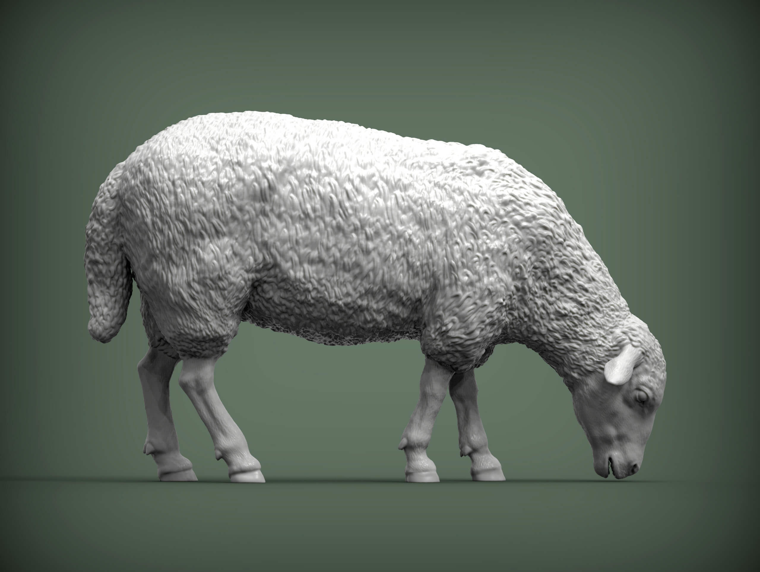 Sheep Eat 3D Print Model by Alexander3dart