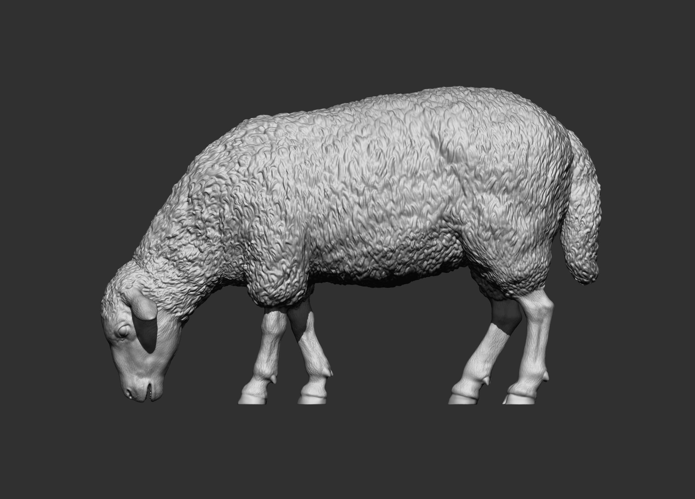 Sheep Eat 3D Print Model by Alexander3dart