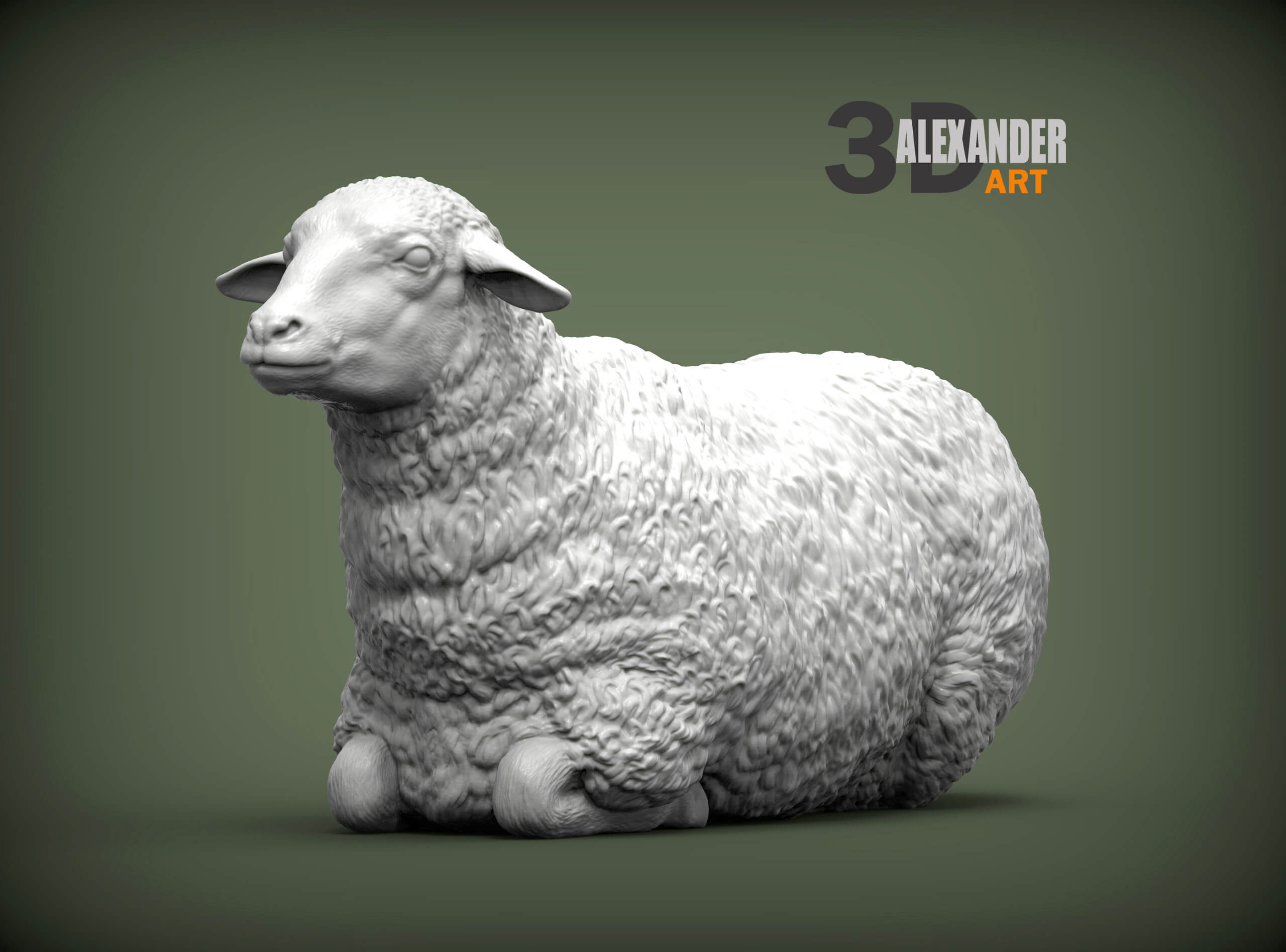 Sheep Lies 3D Print Model by Alexander3dart