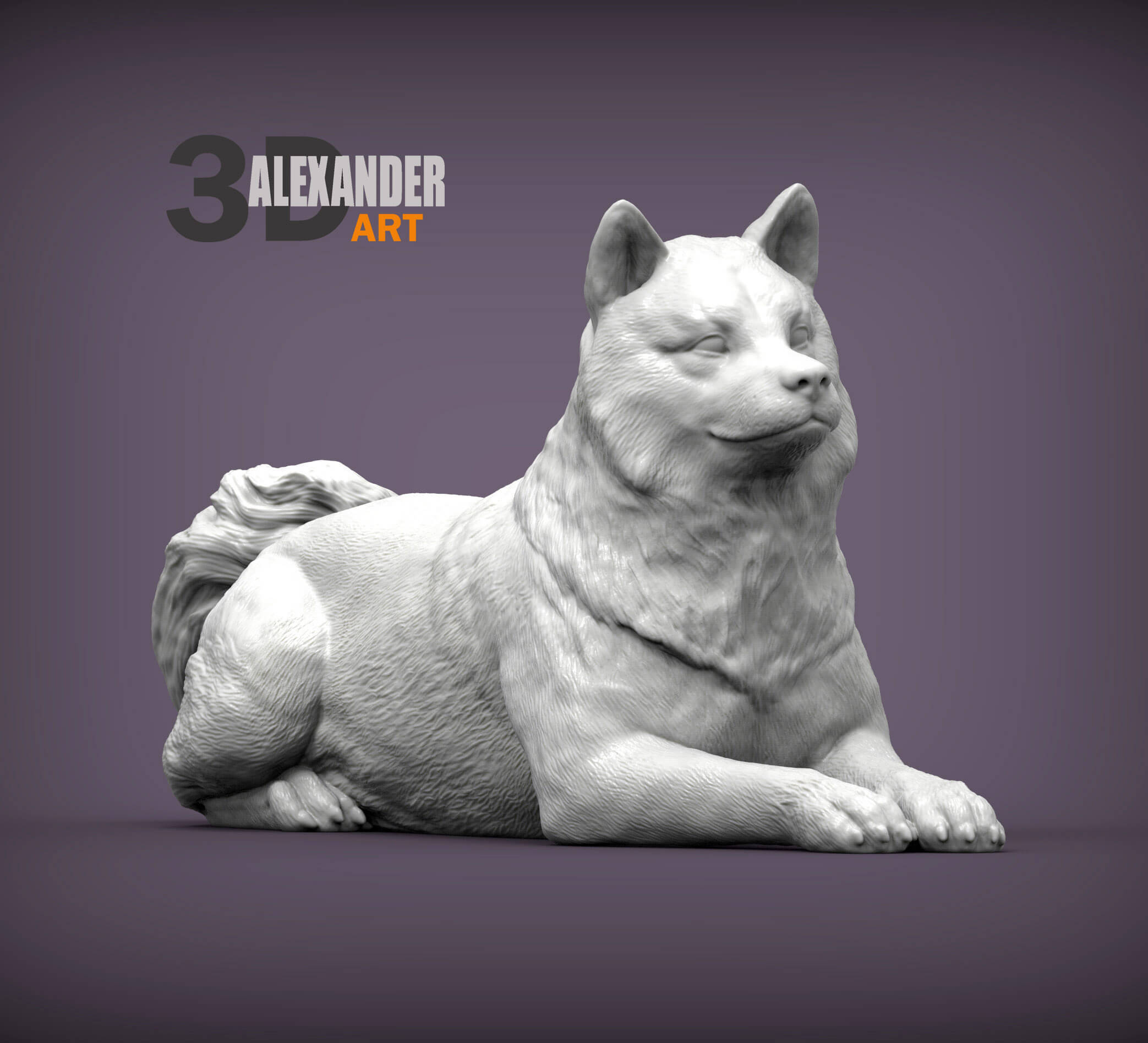 Shiba Inu 3D Print Model 3D Print Model by Alexander3dart
