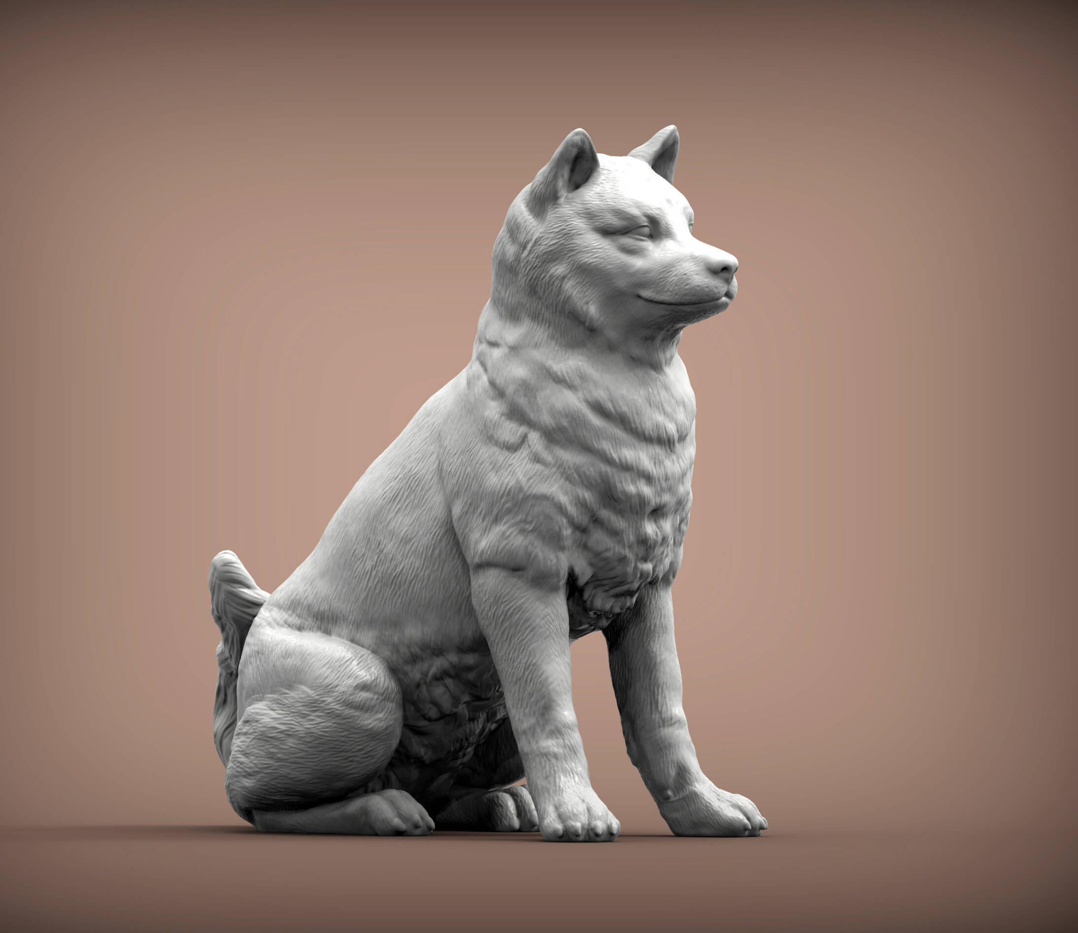 Shiba Inu 3D Print Model by Alexander3dart