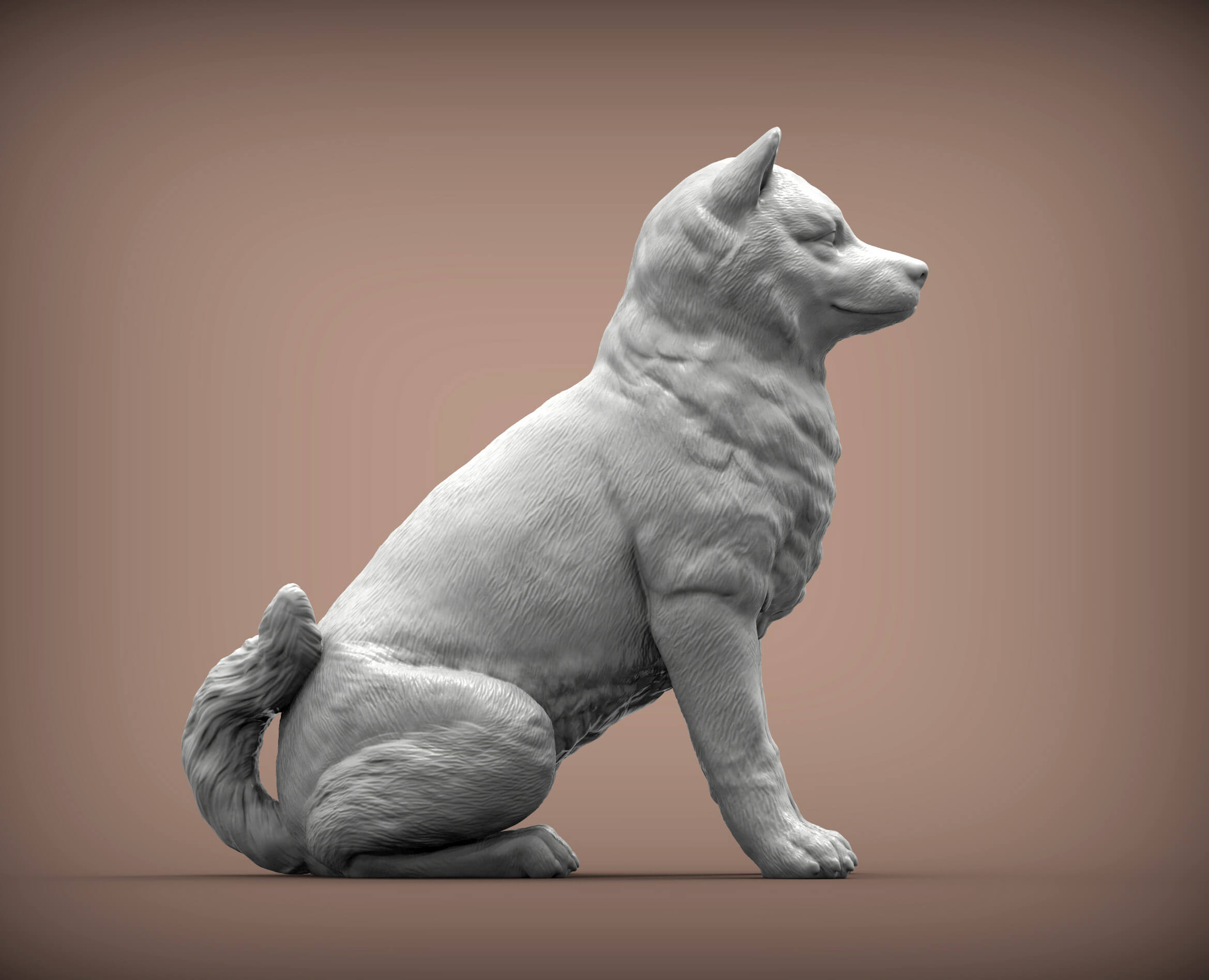 Shiba Inu 3D Print Model by Alexander3dart