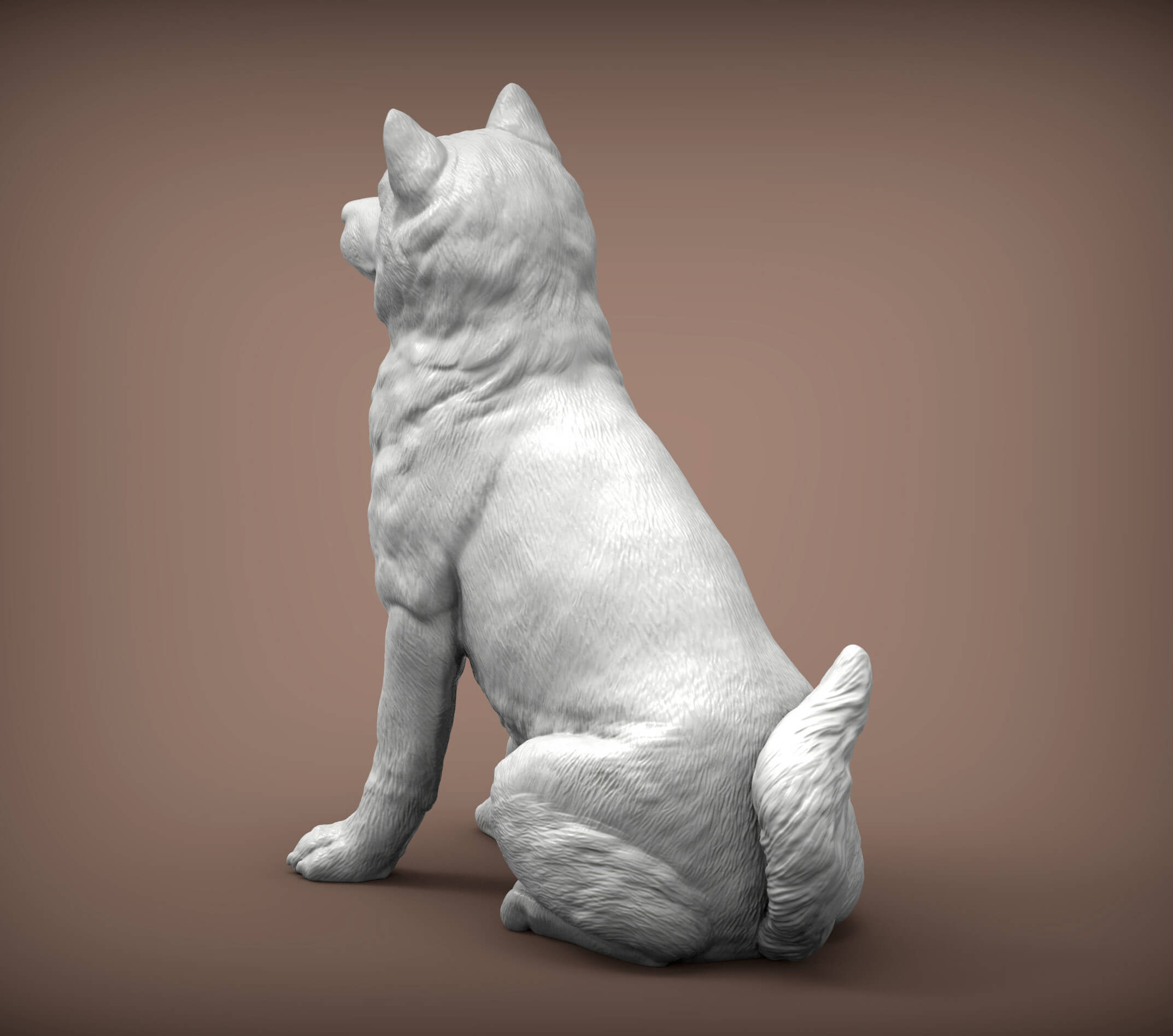 Shiba Inu 3D Print Model by Alexander3dart
