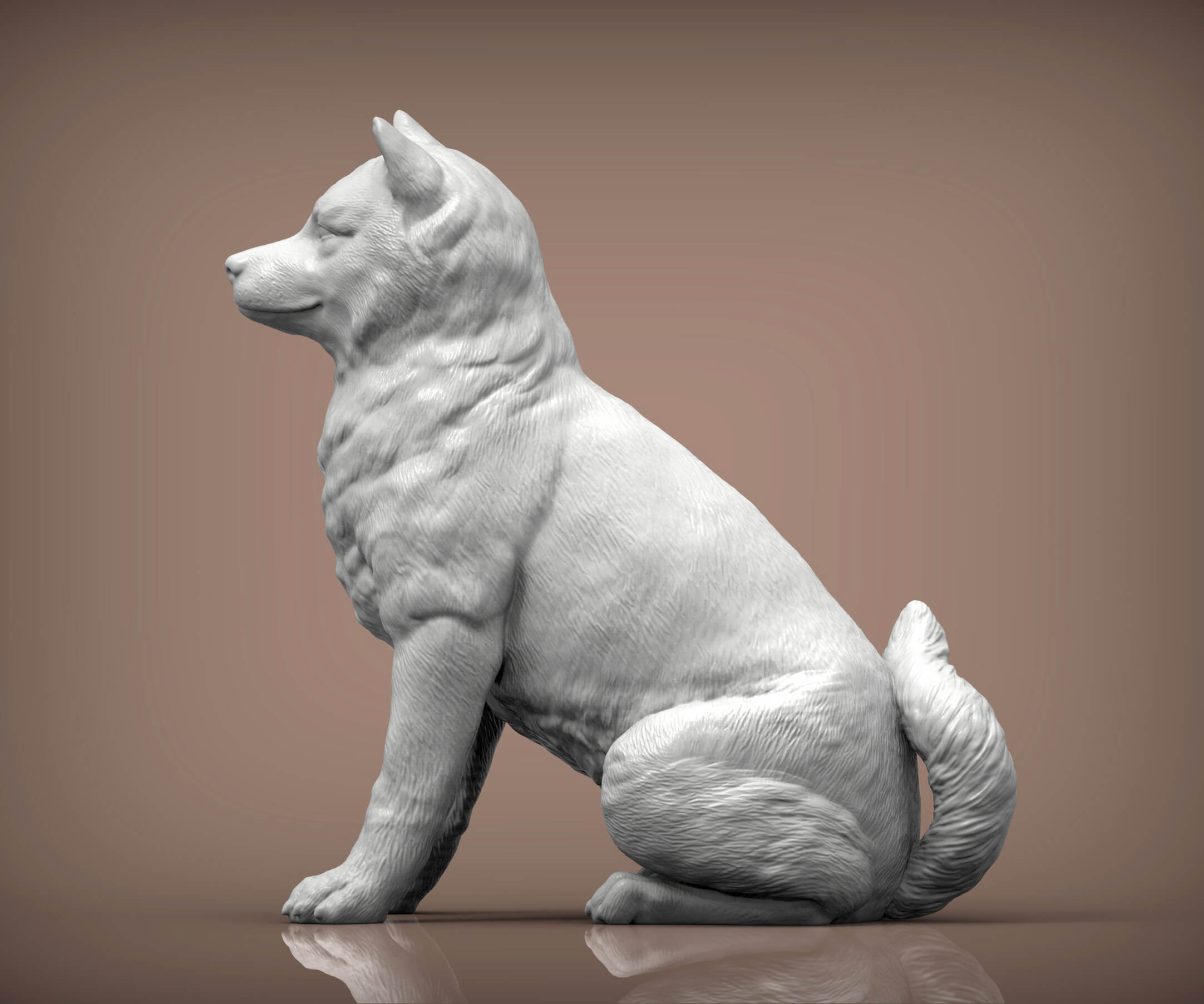 Shiba Inu 3D Print Model by Alexander3dart