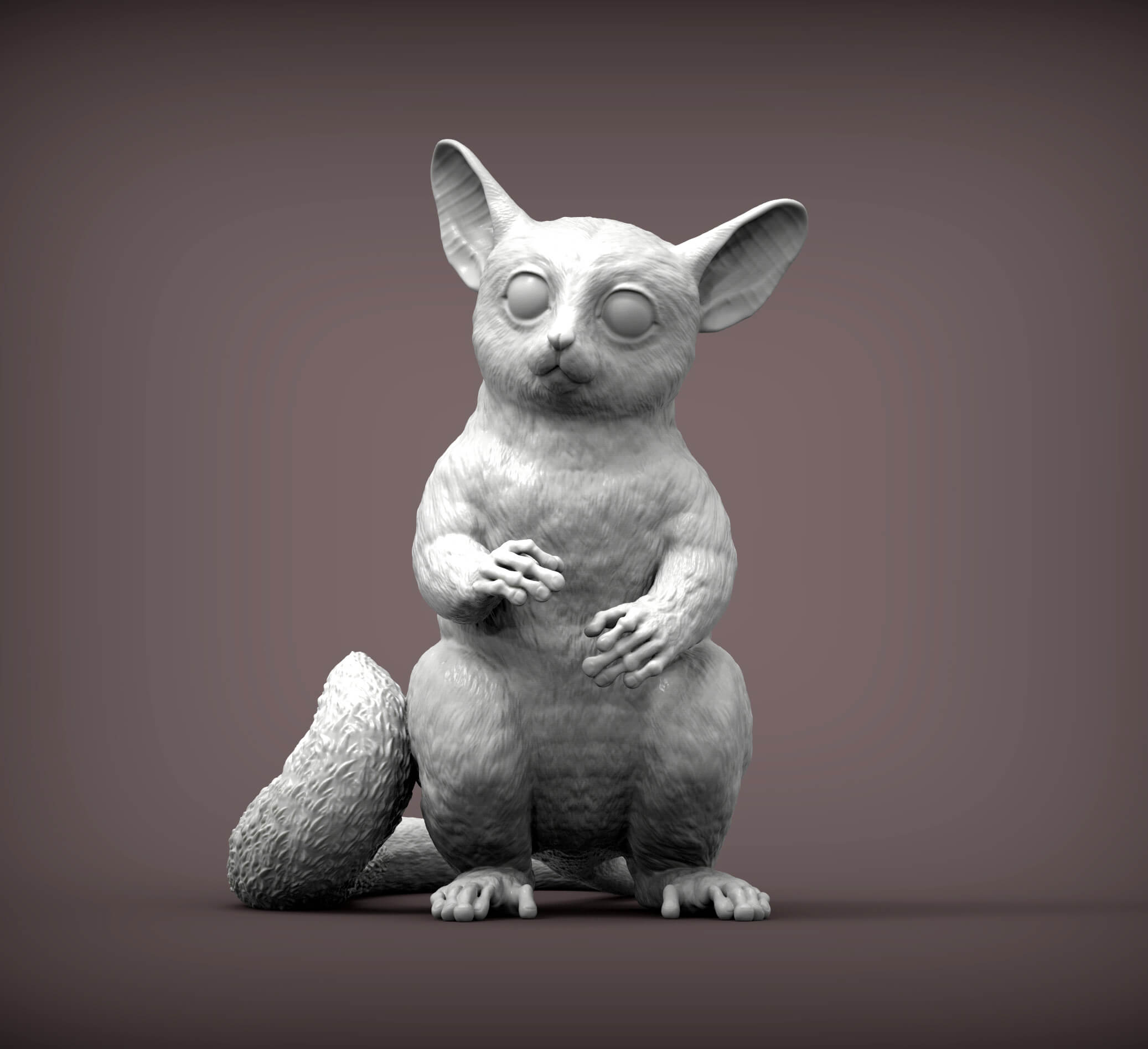 Smnigalsky Galago Bush Baby 3D Print Model by Alexander3dart