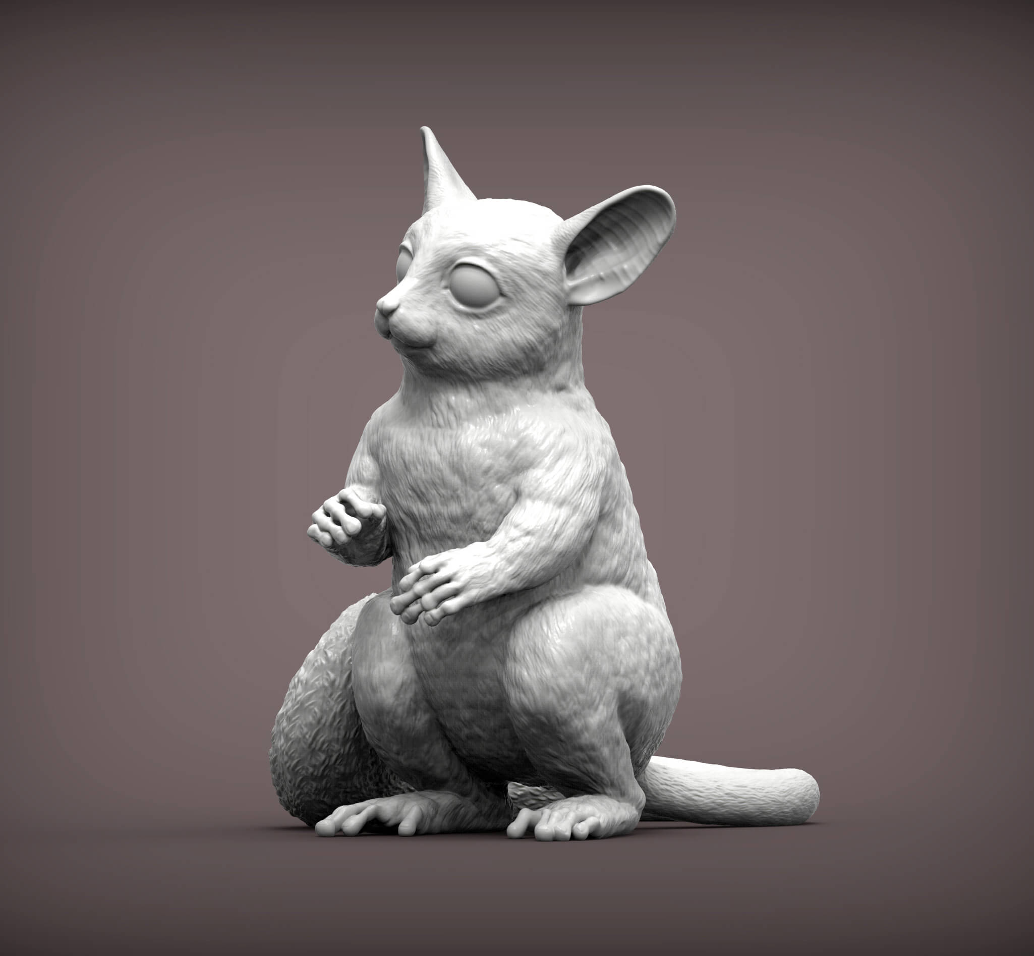 Smnigalsky Galago Bush Baby 3D Print Model by Alexander3dart