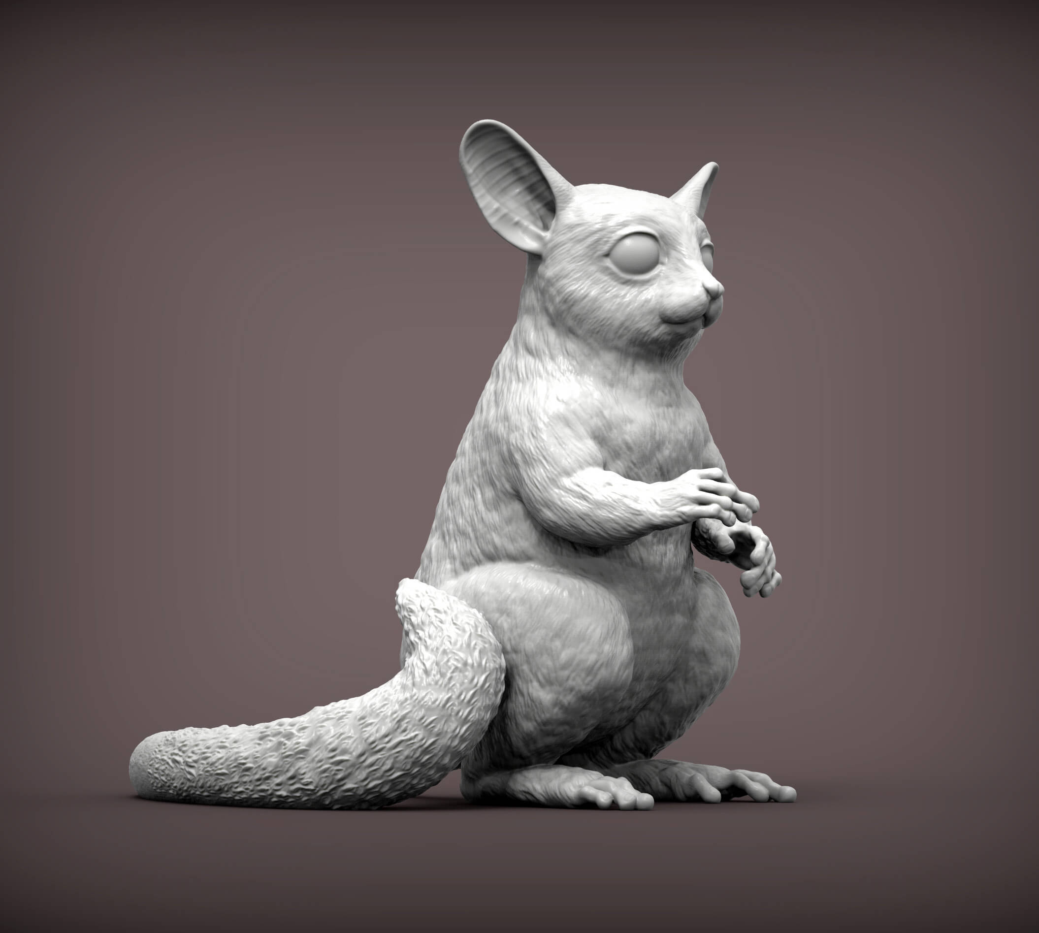 Smnigalsky Galago Bush Baby 3D Print Model by Alexander3dart