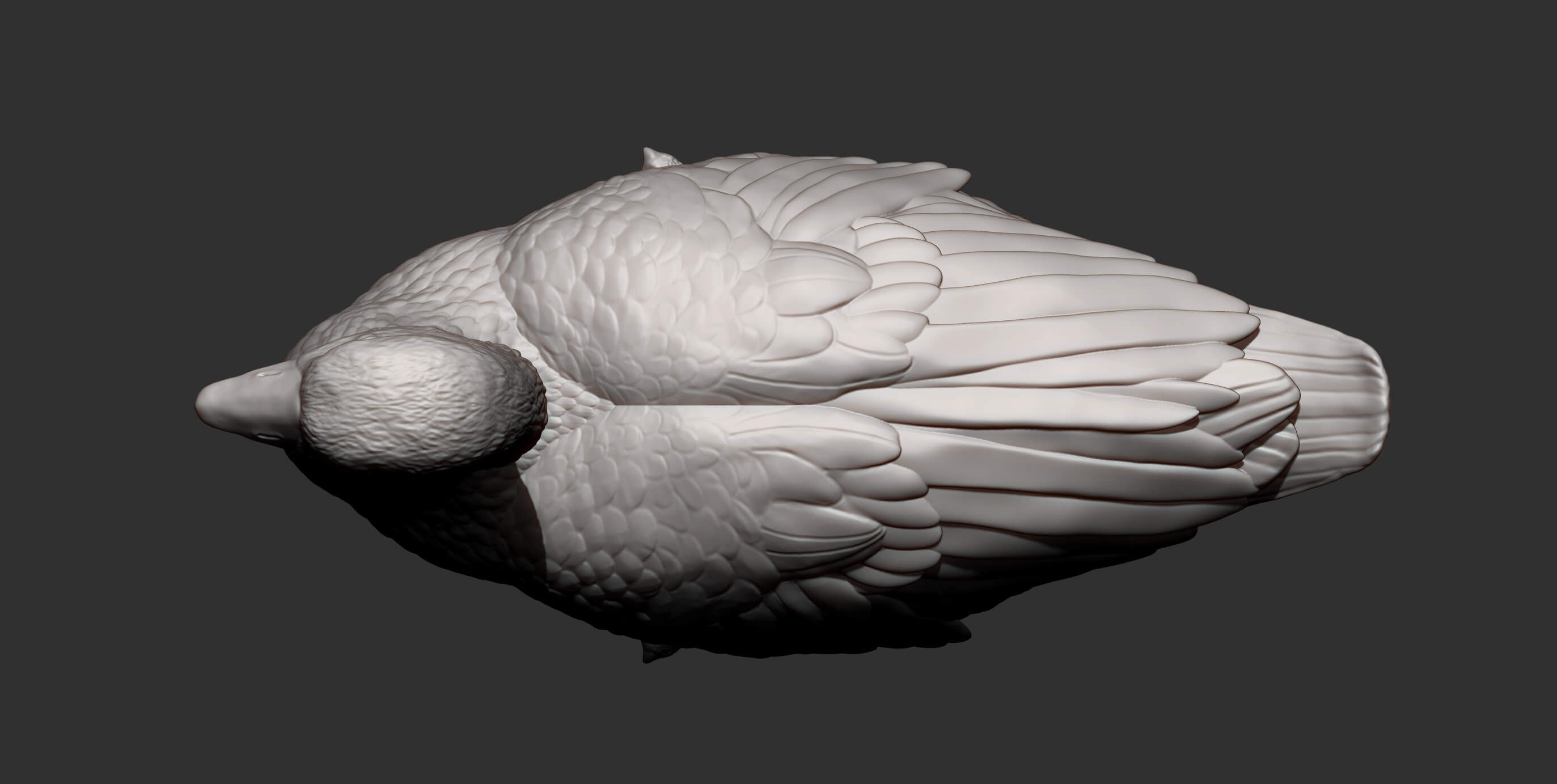 Snow Goose 3D Print Model by Alexander3dart