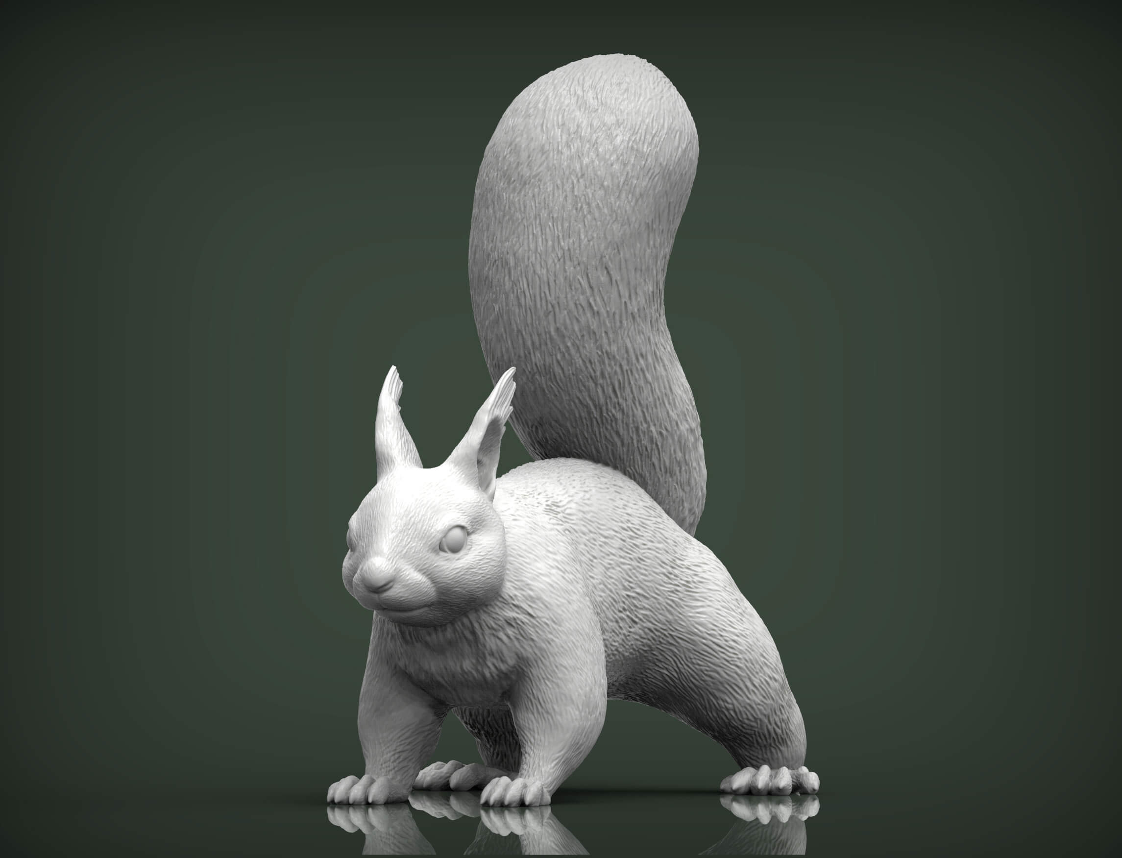 Squirrel 3D Print Model by Alexander3dart