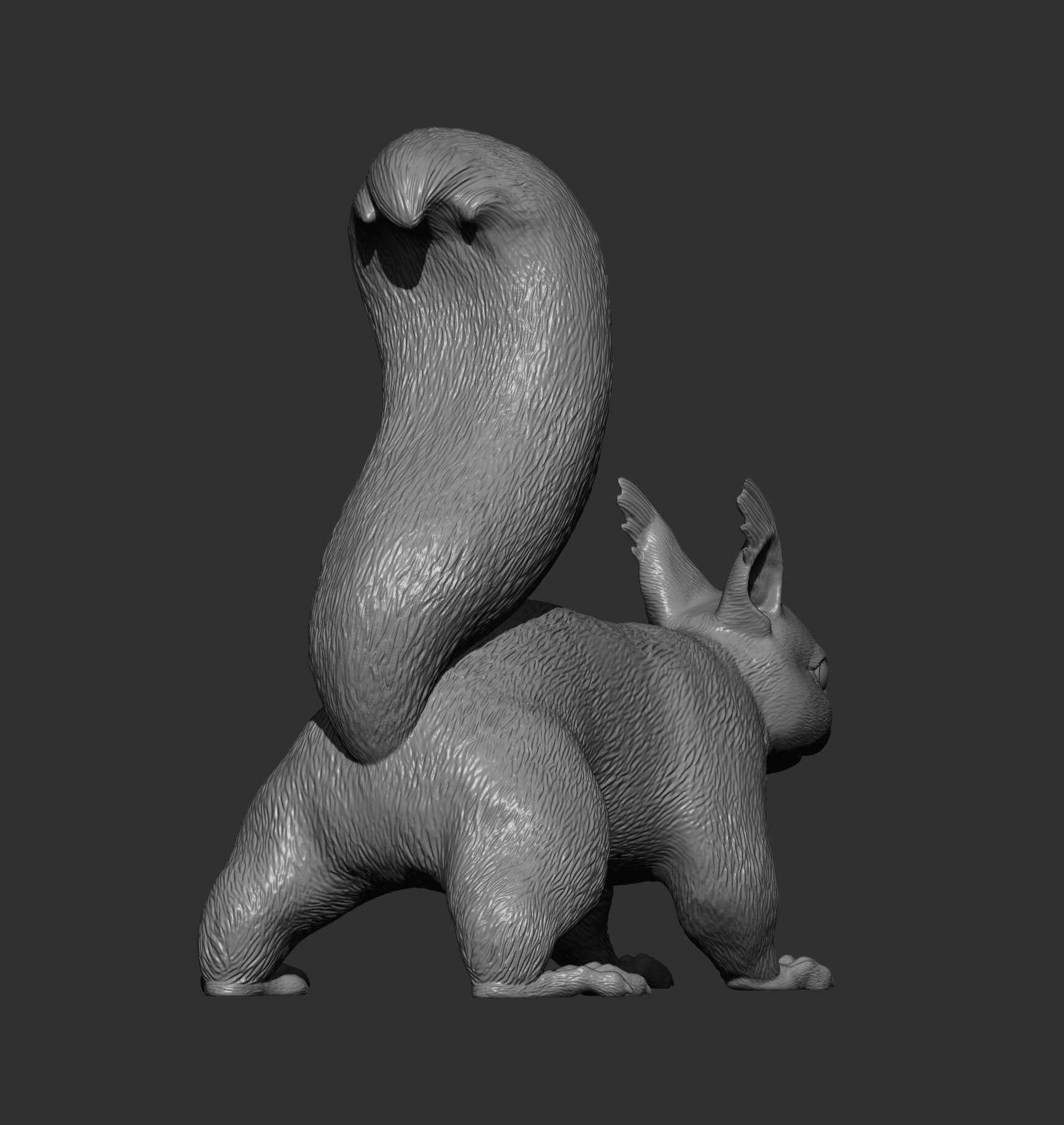 Squirrel 3D Print Model by Alexander3dart