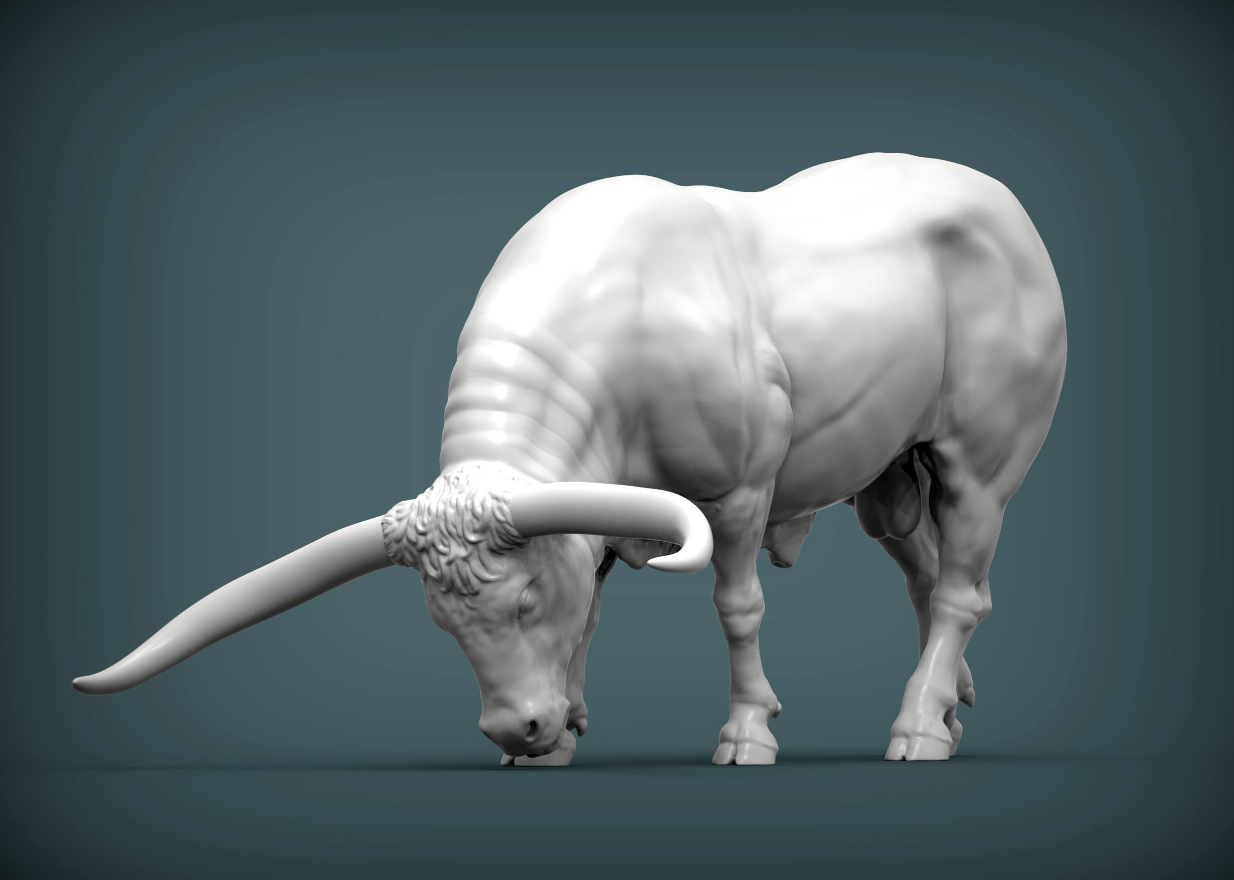 Texas Longhorn 3D Print Model by Alexander3dart