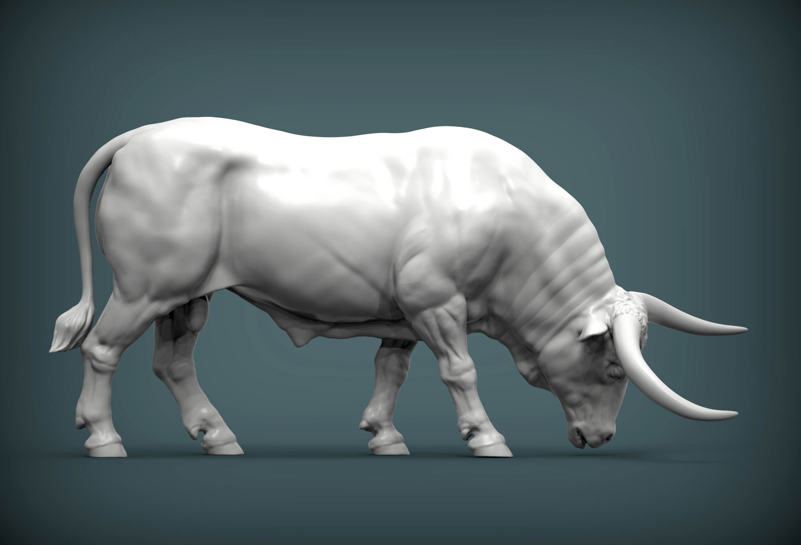 Texas Longhorn 3D Print Model by Alexander3dart
