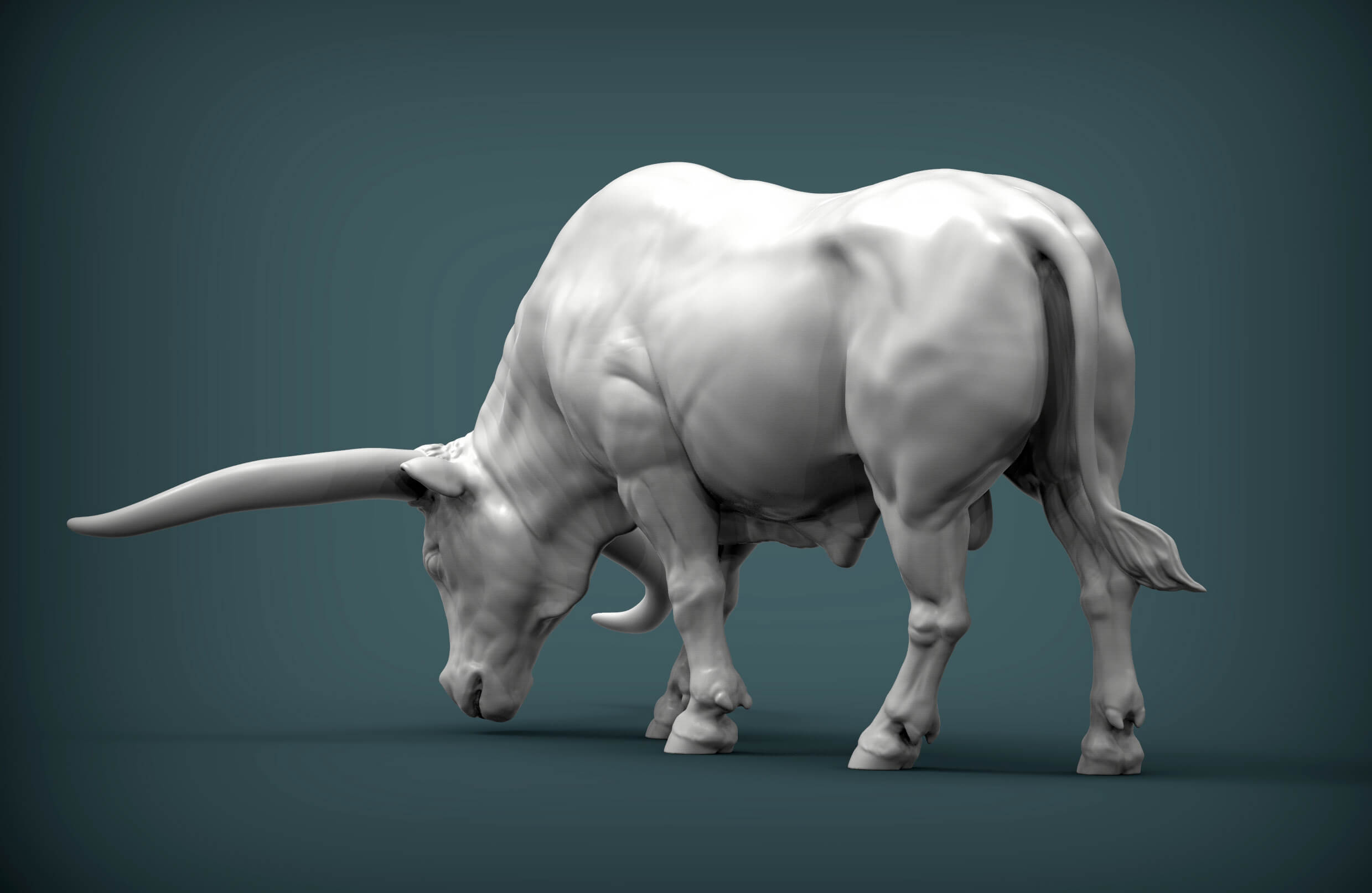 Texas Longhorn 3D Print Model by Alexander3dart