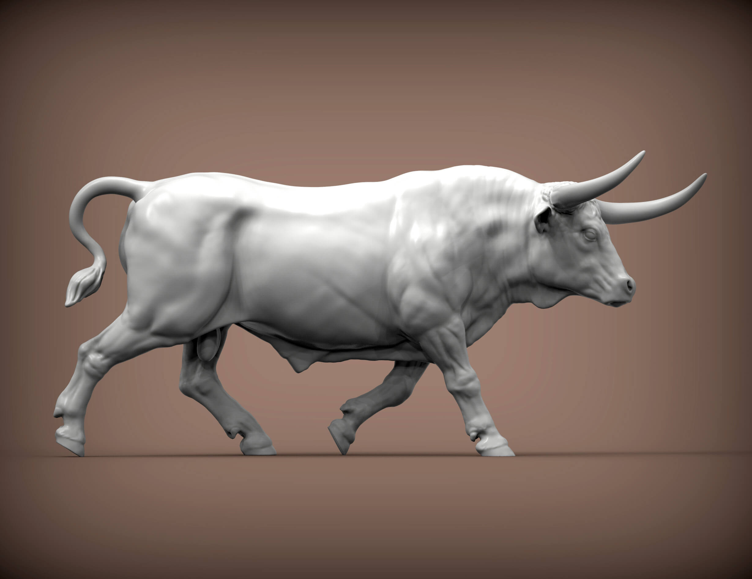 Texas Longhorn 3D Print Model by Alexander3dart