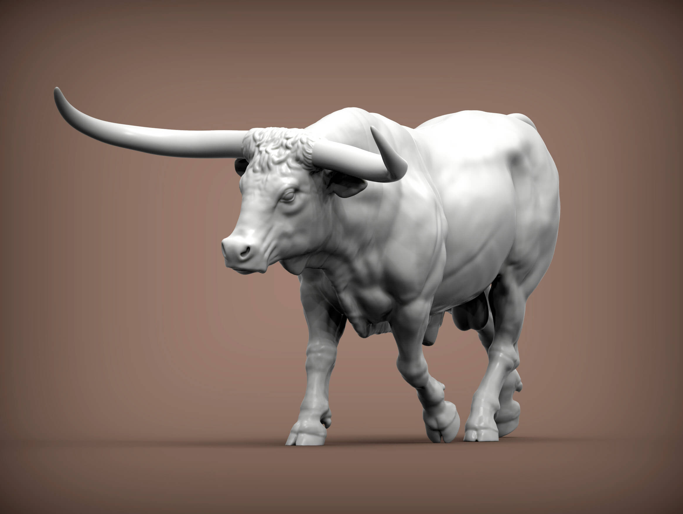 Texas Longhorn 3D Print Model by Alexander3dart