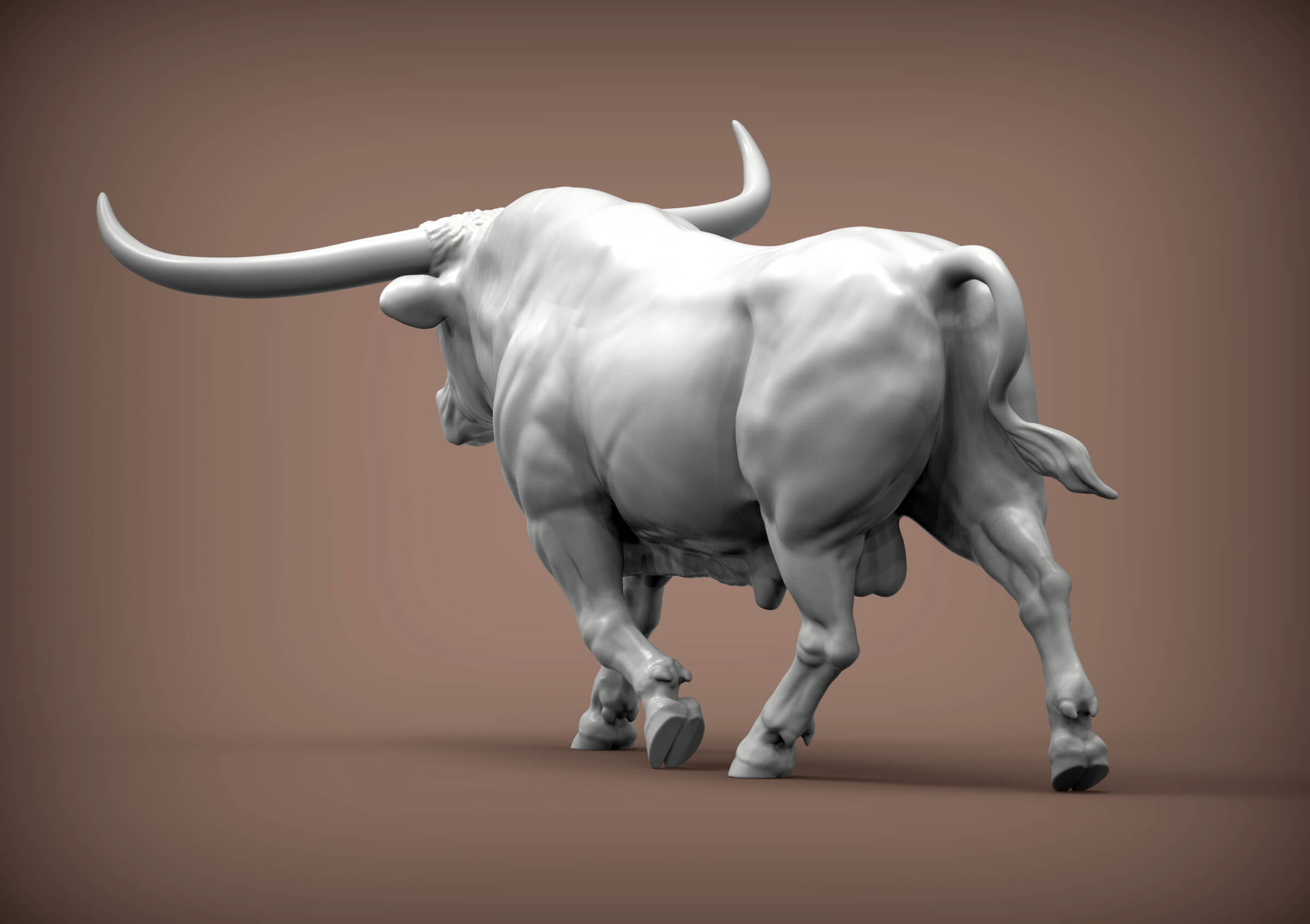 Texas Longhorn 3D Print Model by Alexander3dart