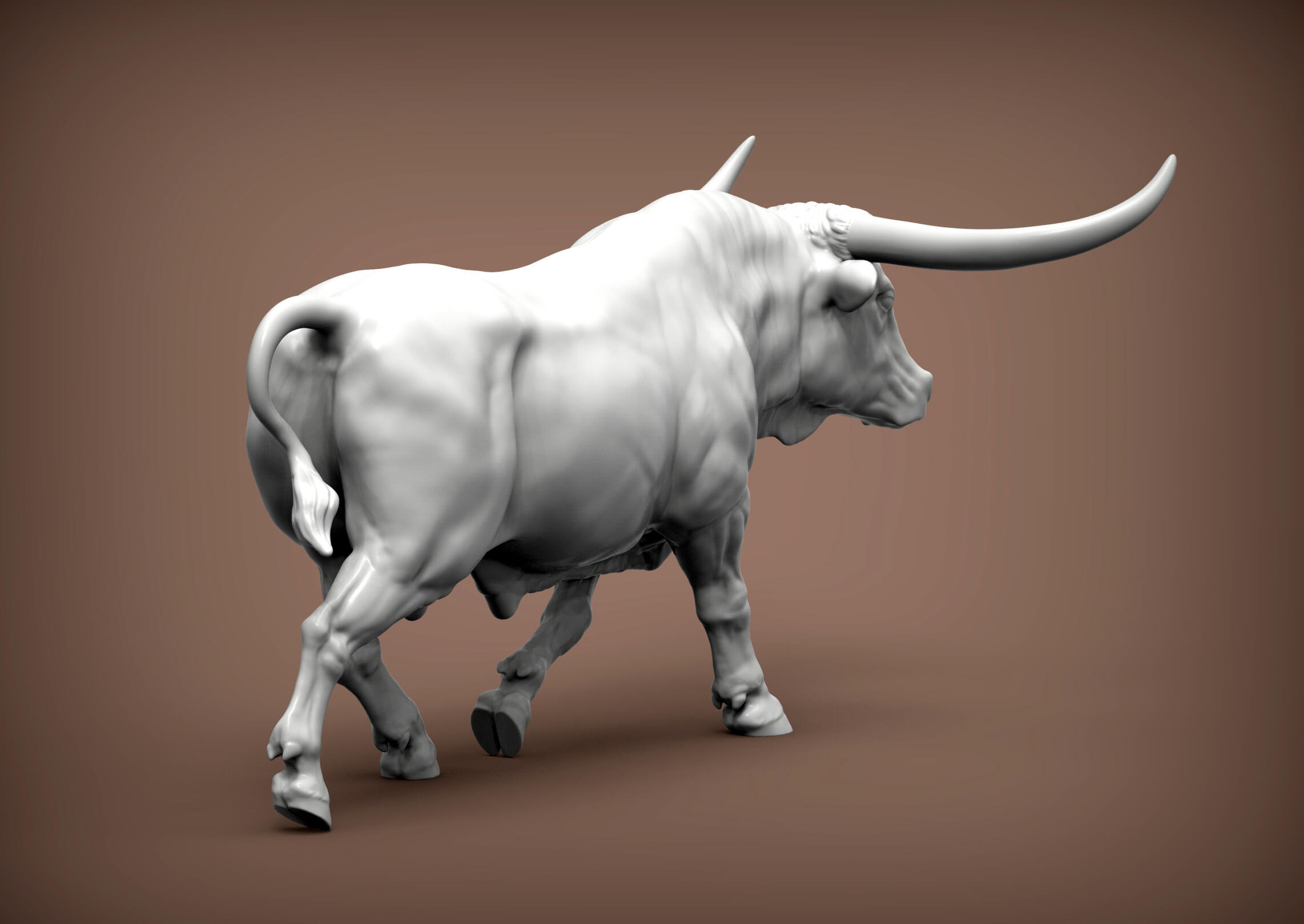 Texas Longhorn 3D Print Model by Alexander3dart