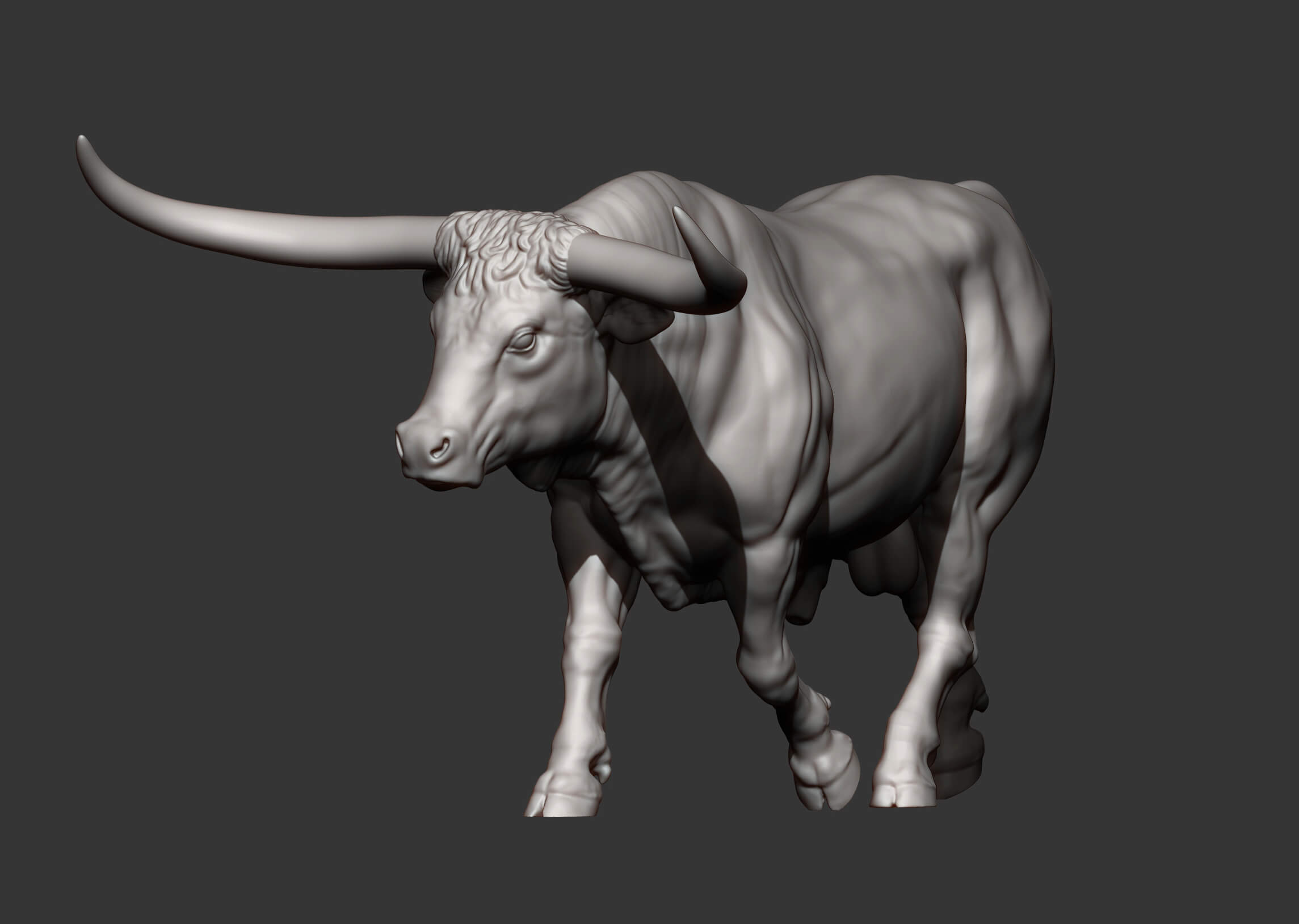 Texas Longhorn 3D Print Model by Alexander3dart