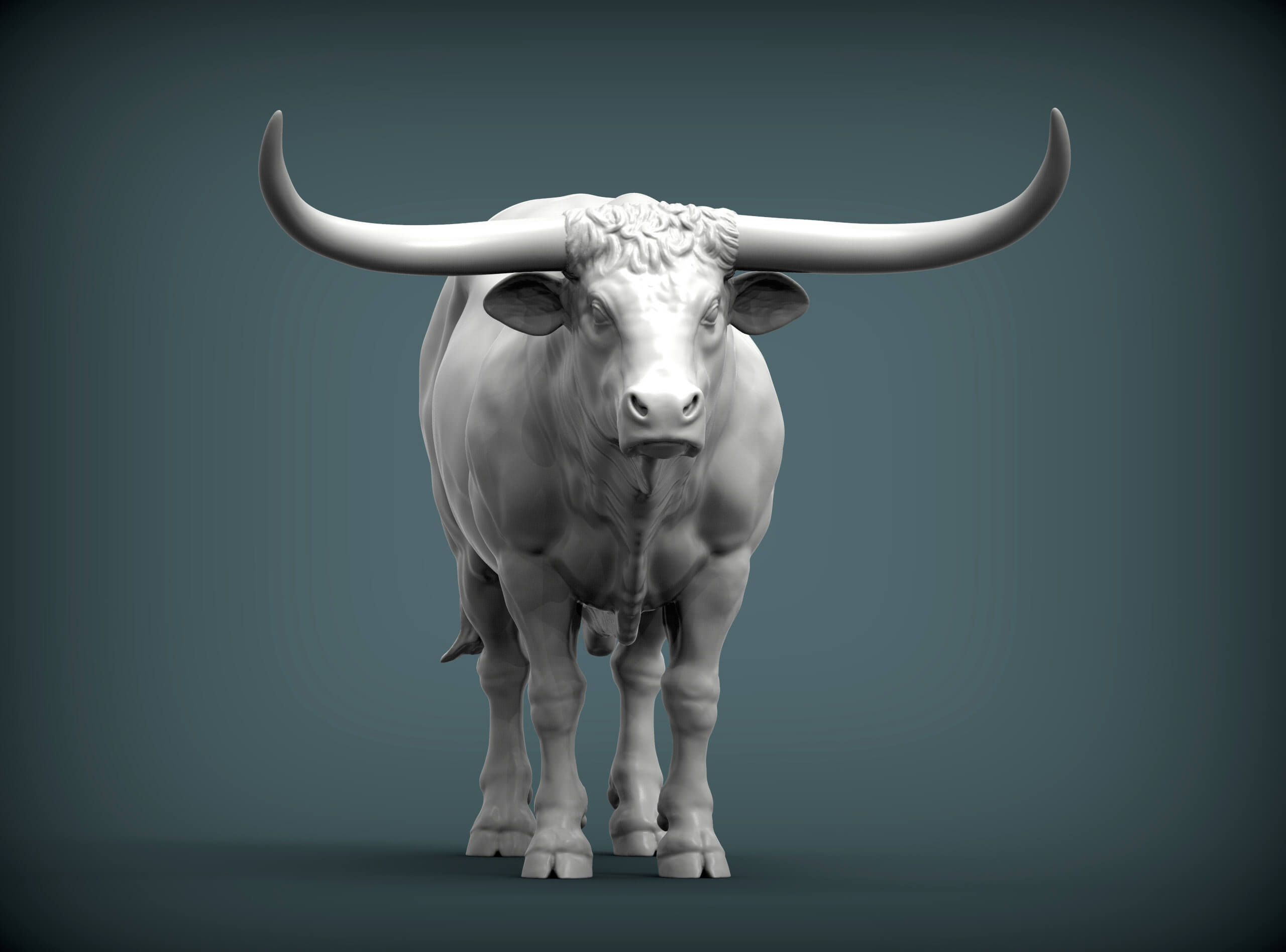 Texas Longhorn 3D Print Model by Alexander3dart