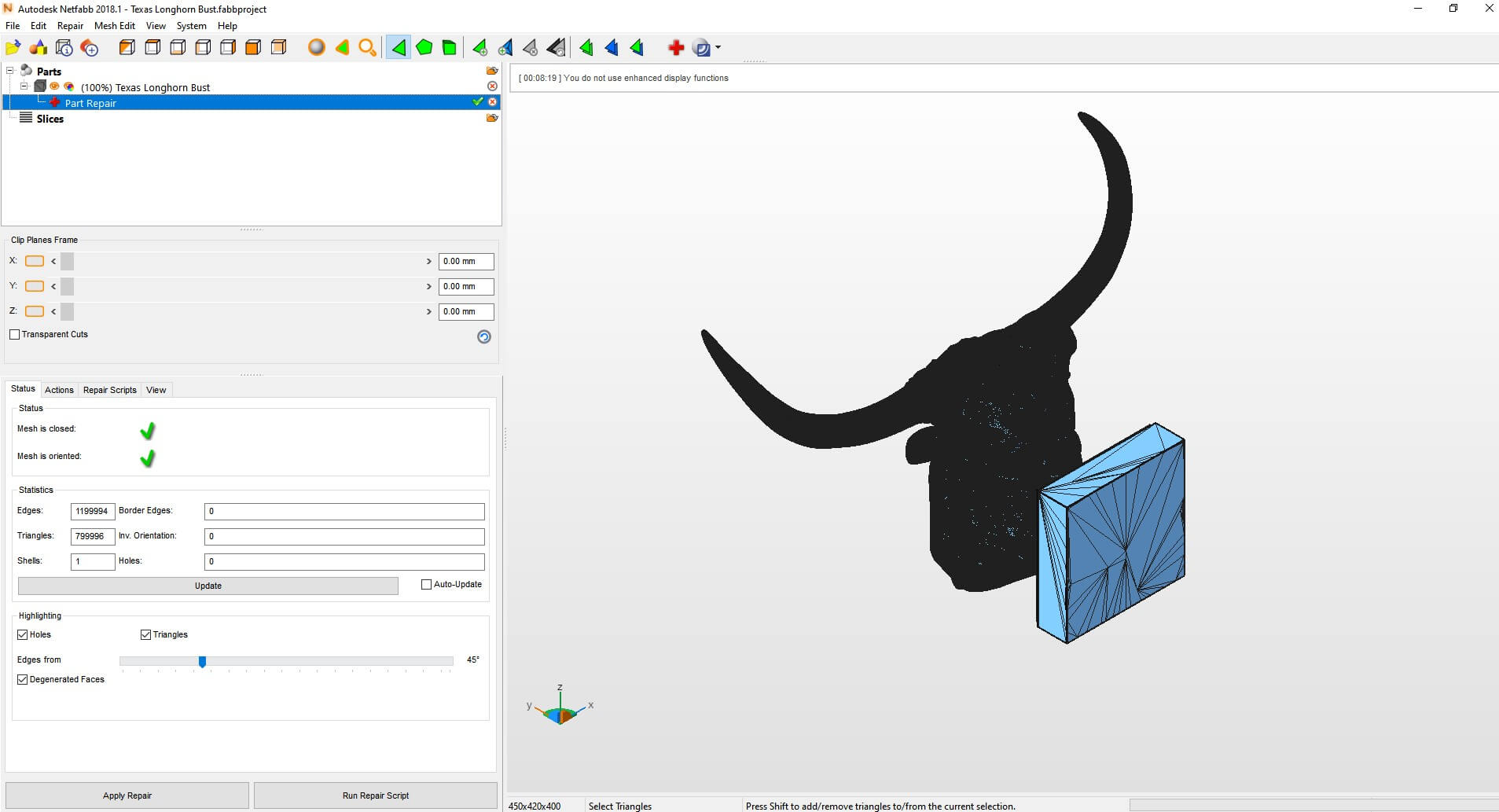 Texas Longhorn Bust - 3D Model by Alexander3dart