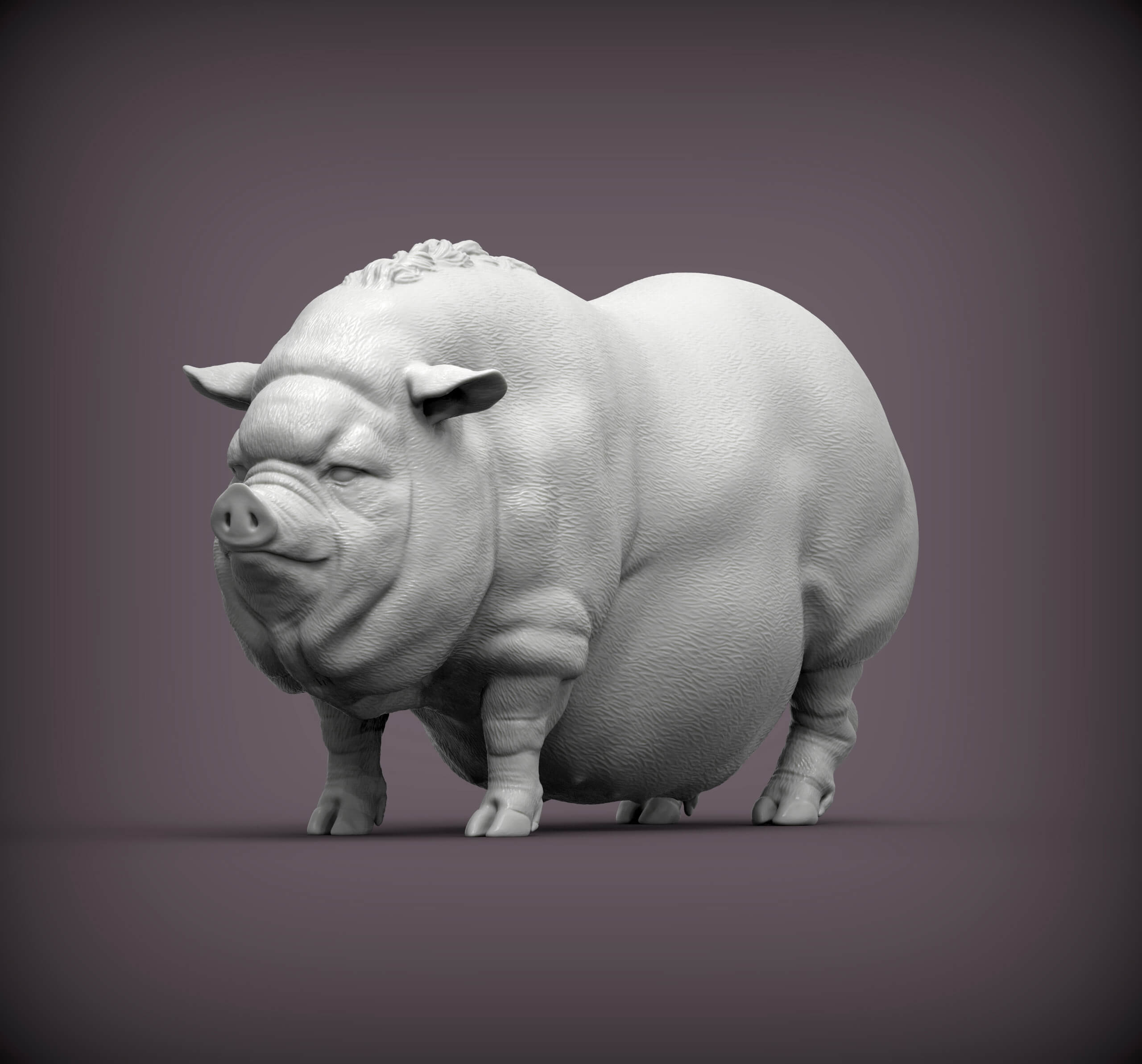 Vietnamese Pig 3D Print Model by Alexander3dart