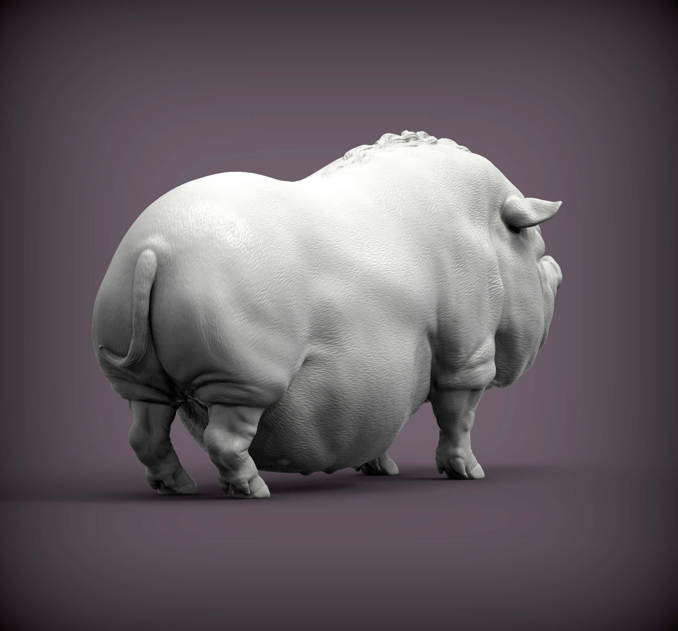 Vietnamese Pig 3D Print Model by Alexander3dart