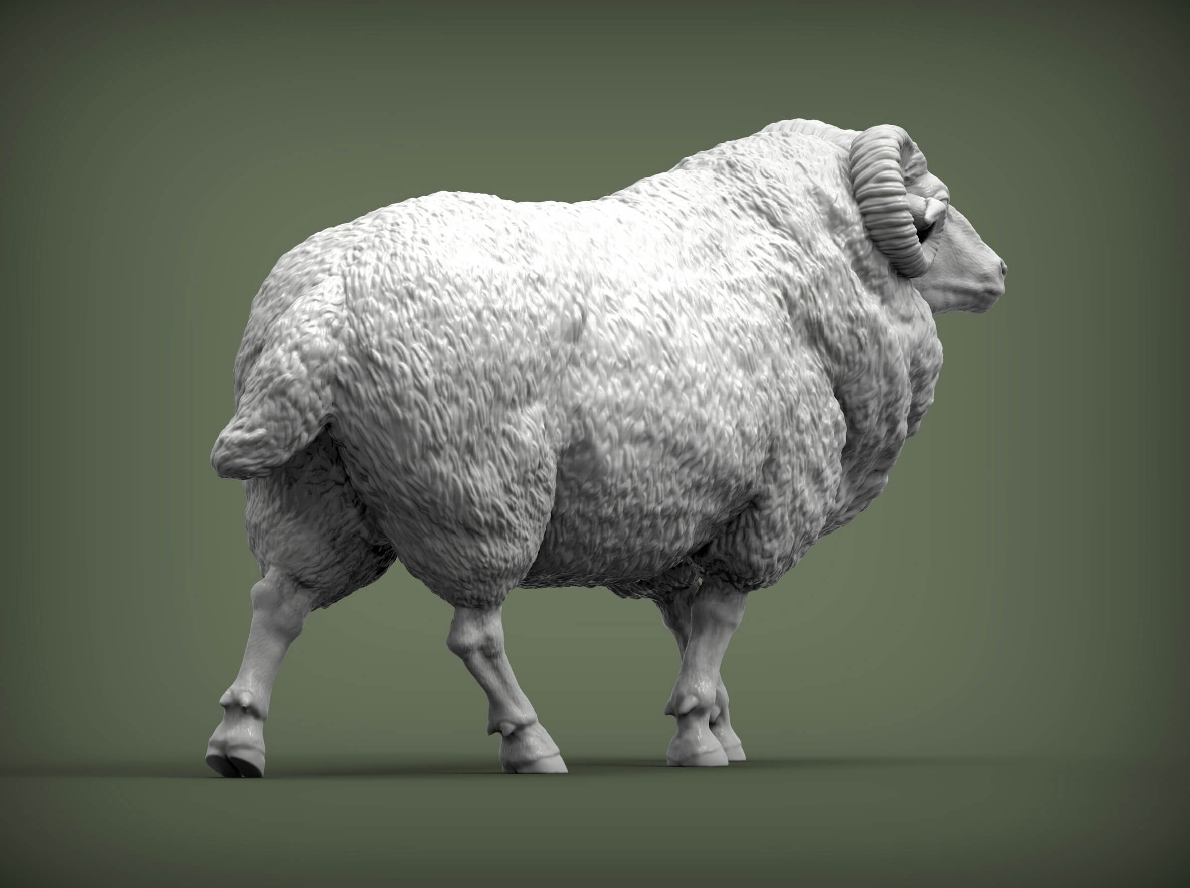 Walking Ram 3D Print Model by Alexander3dart