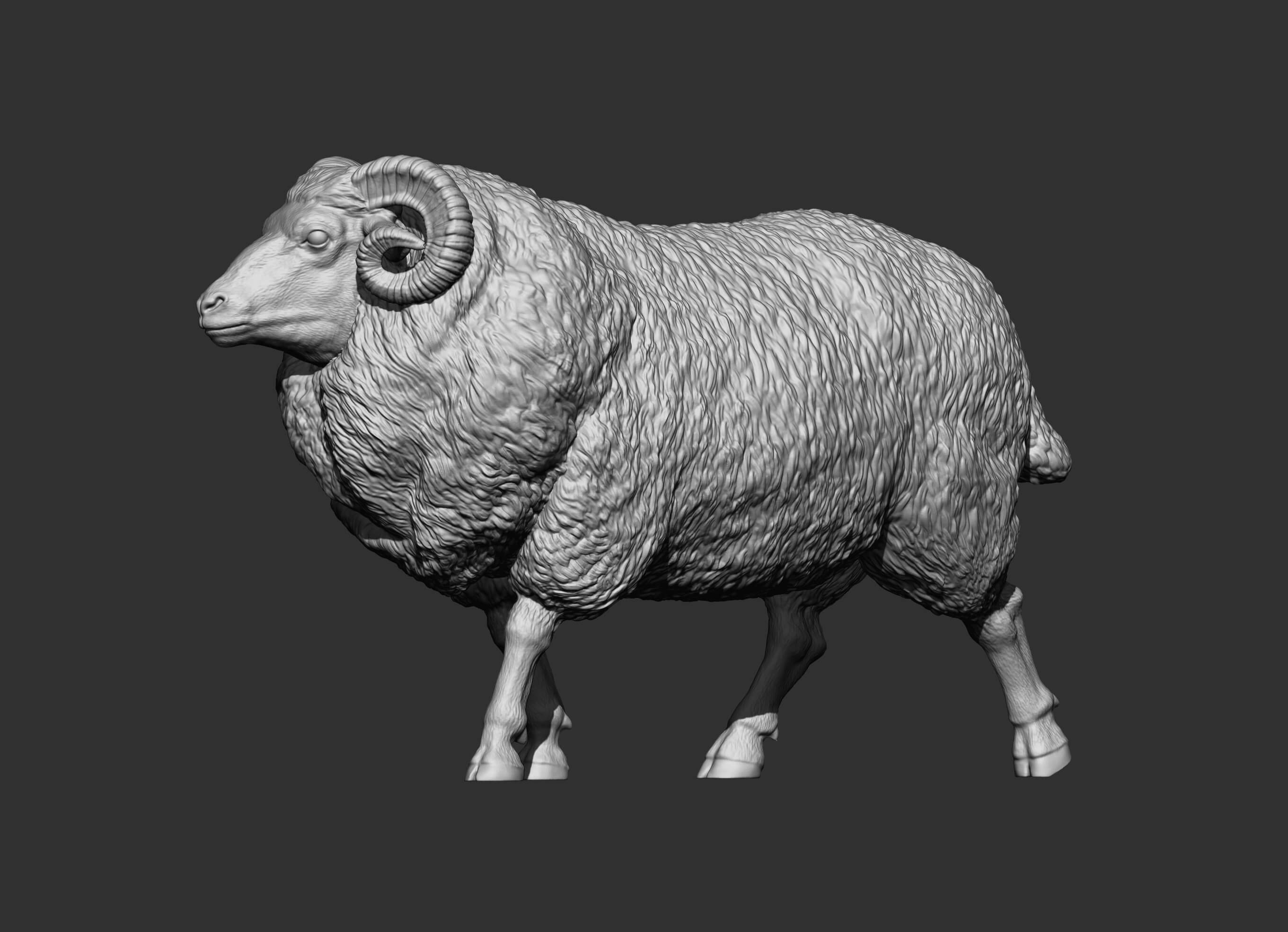 Walking Ram 3D Print Model by Alexander3dart