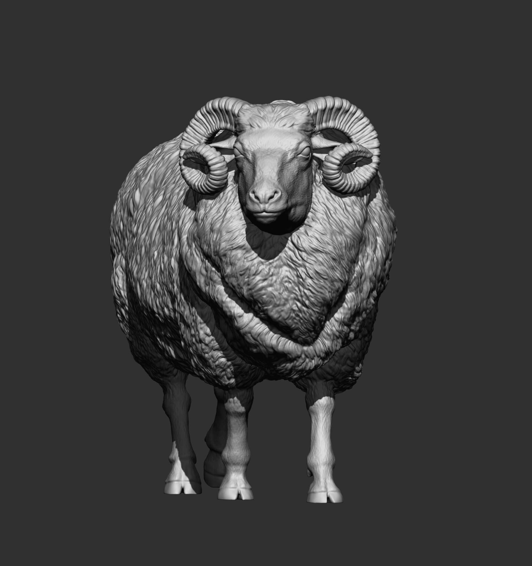 Walking Ram 3D Print Model by Alexander3dart