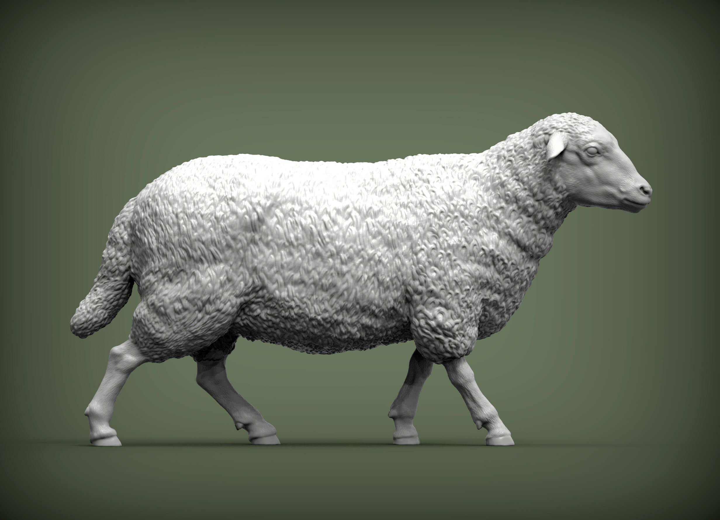 Walking Sheep 3D Print Model by Alexander3dart