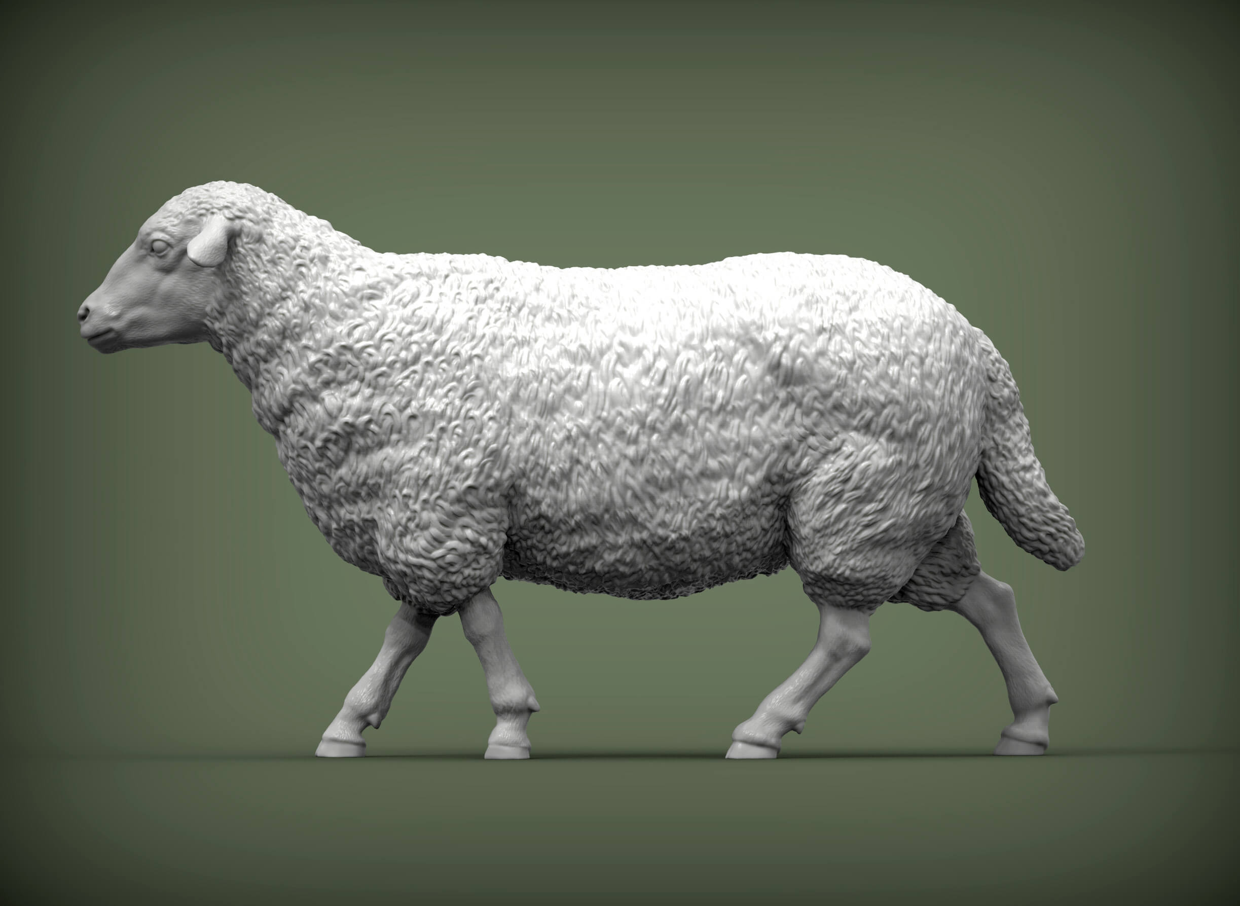 Walking Sheep 3D Print Model by Alexander3dart