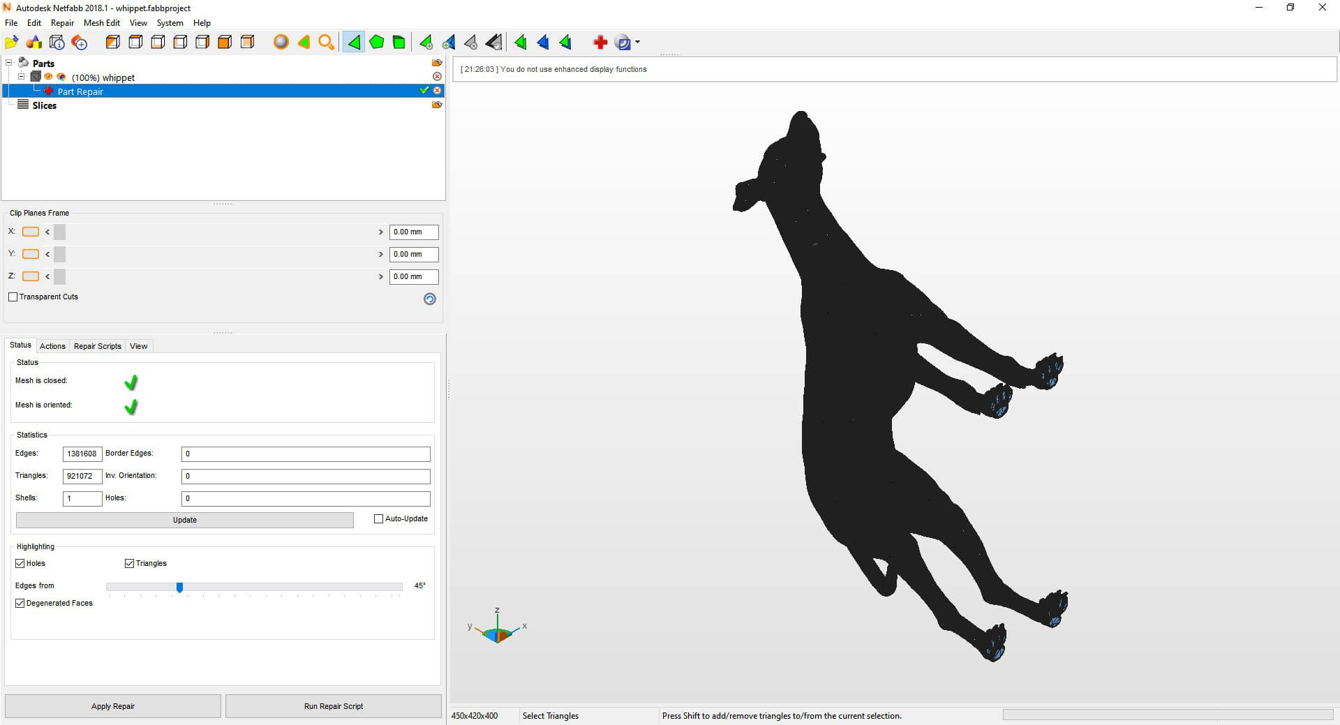 Whippet Sculpture - 3D Model by Alexander3dart