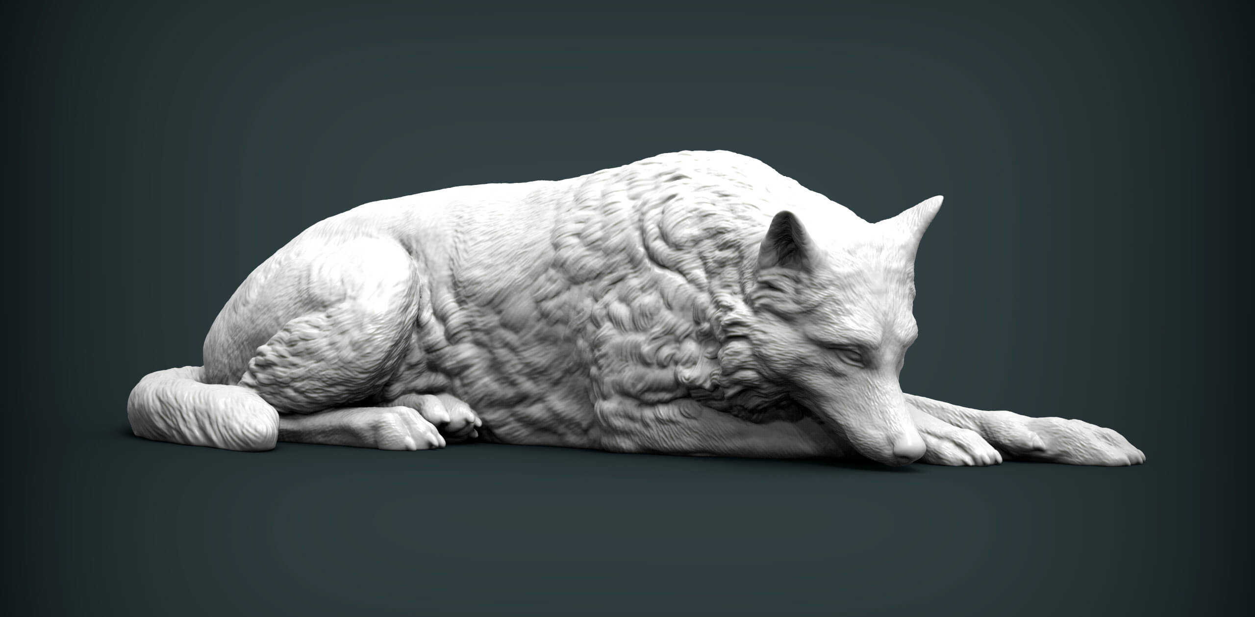 Wolf 3D Print Model by Alexander3dart