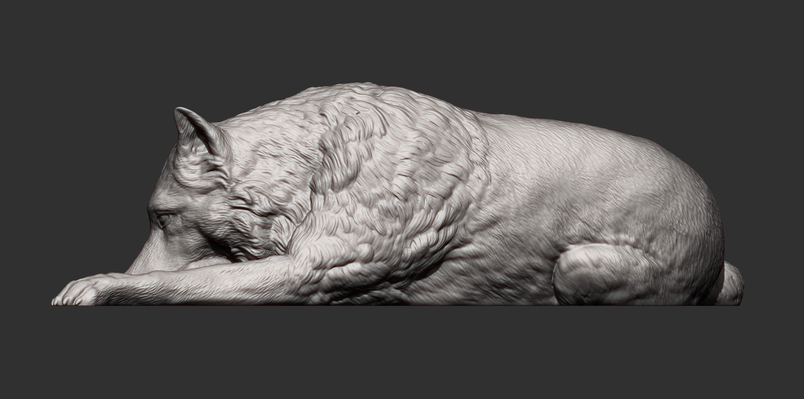 Wolf 3D Print Model by Alexander3dart