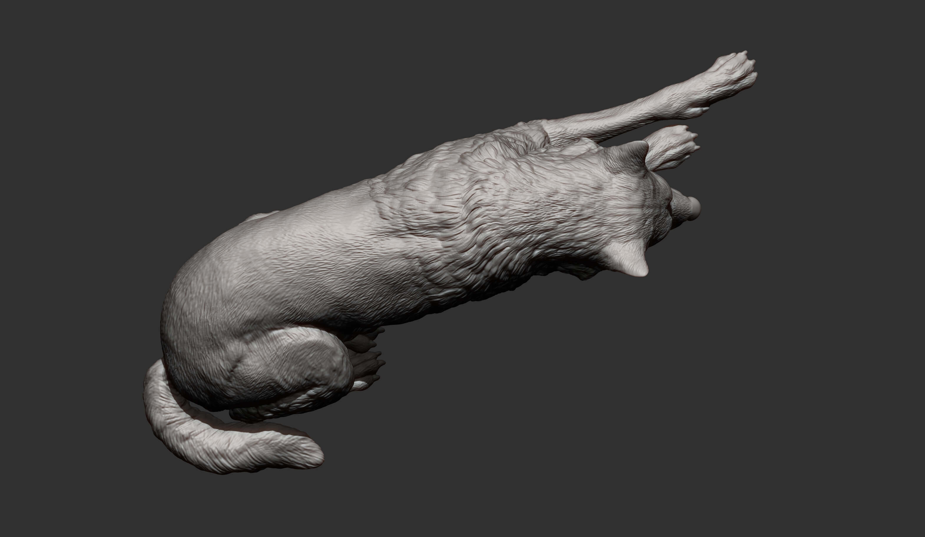 Wolf 3D Print Model by Alexander3dart