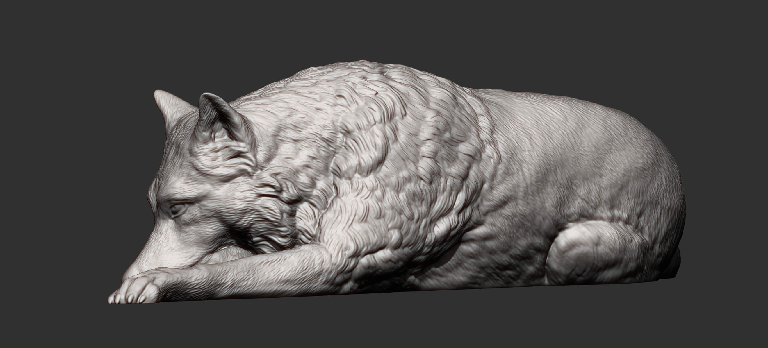 Wolf 3D Print Model by Alexander3dart