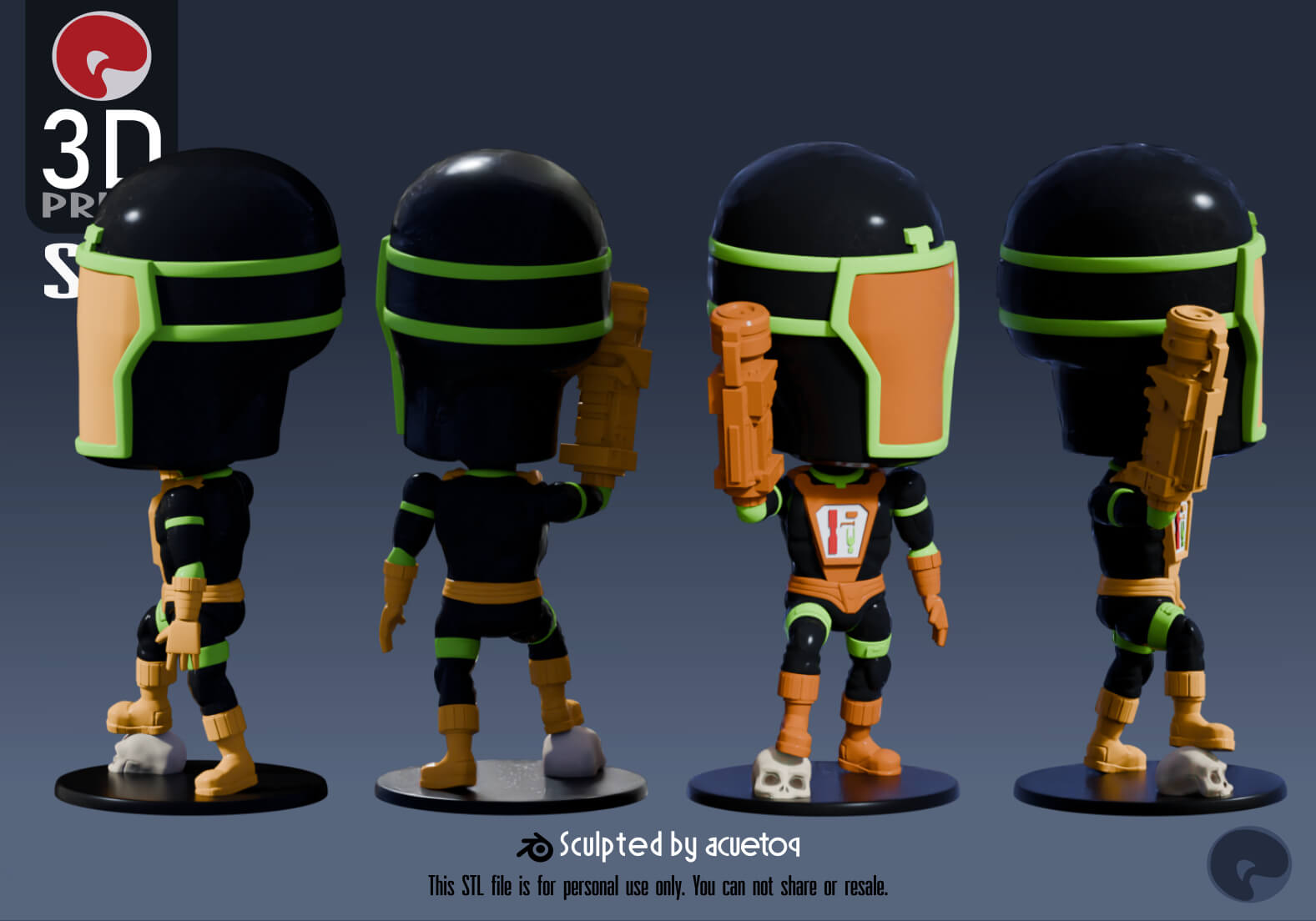 Cobra B.a.t.: G.i.joe Chibi Collection - 3D Model by AlexanderCDR