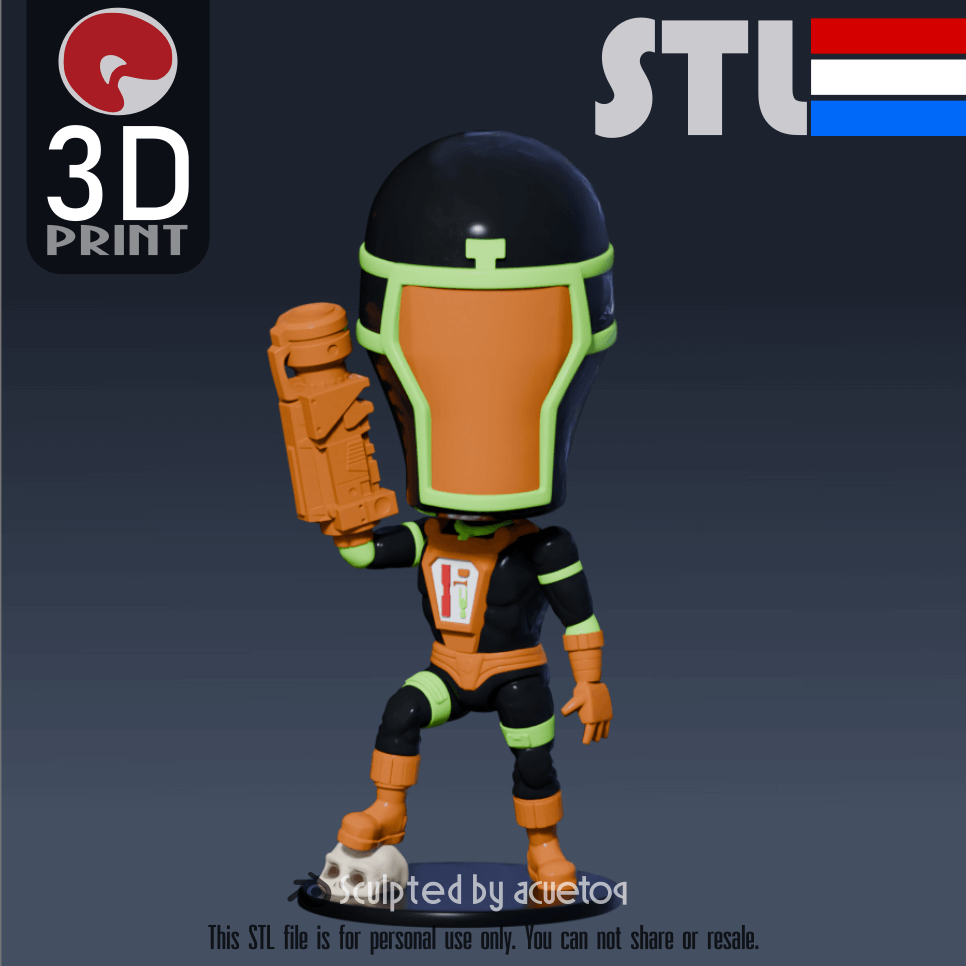 G.I.JOE CHIBI COLLECTION 3D Render, Digital Art by AlexanderCDR