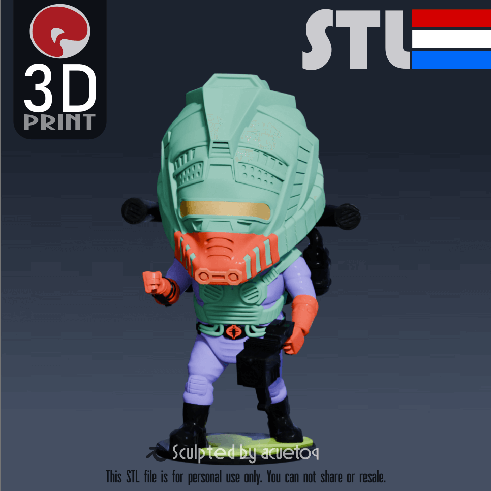 G.I.JOE CHIBI COLLECTION 3D Render, Digital Art by AlexanderCDR