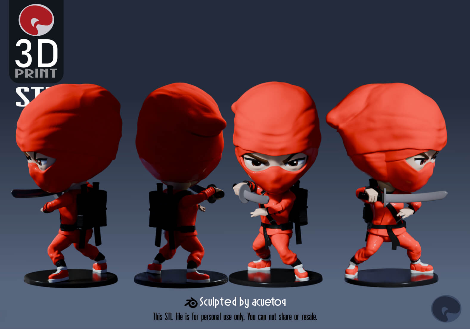Jinx: G.i.joe Chibi Collection - 3D Model by AlexanderCDR
