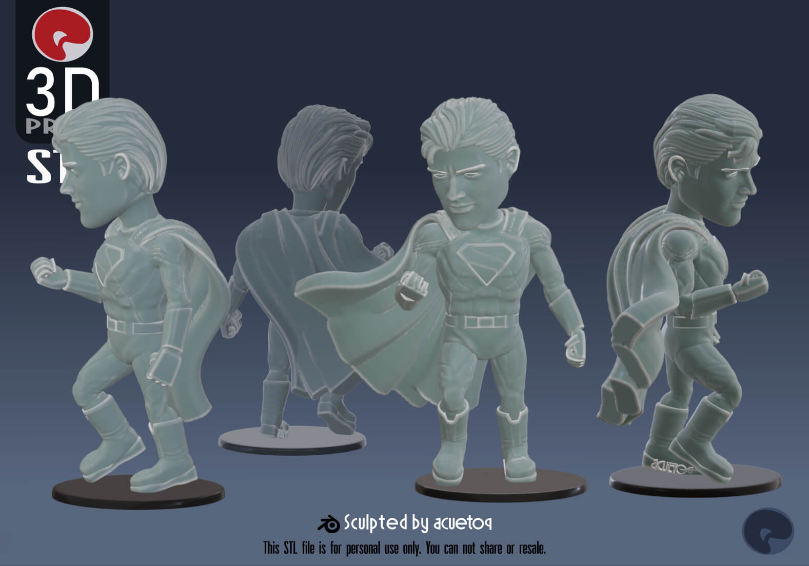 Superman James Gunn (David Corenswet) - 3D Model by AlexanderCDR