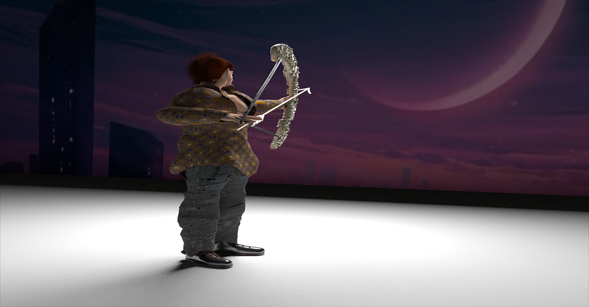 Archer Leon character pose - 3D Model by AlexanderIgorevich