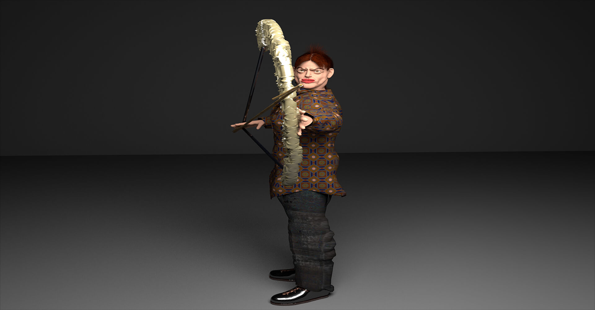 Archer Leon character pose - 3D Model by AlexanderIgorevich