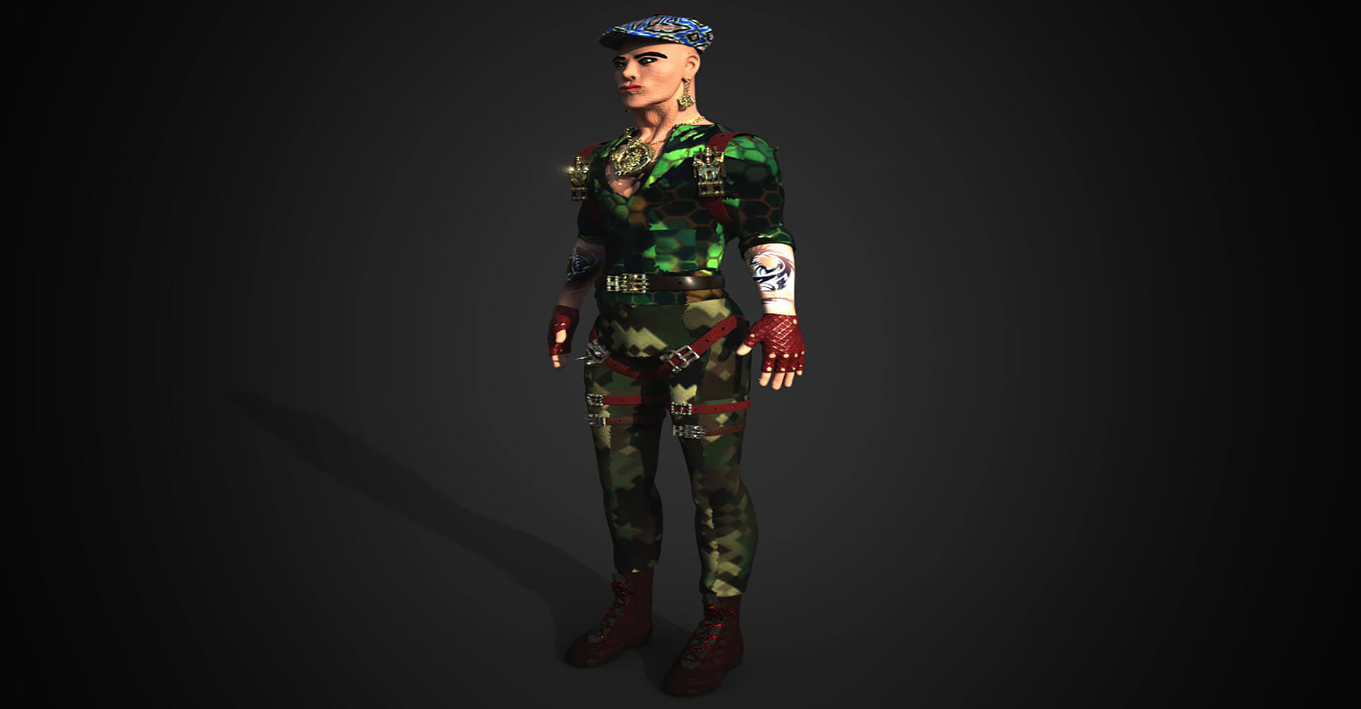 Soldier Character - 3D Model by AlexanderIgorevich