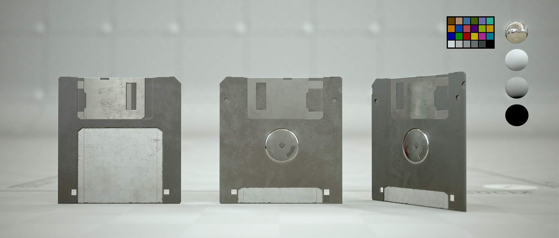 3.5" Floppy Disk - 3D Model by Alexandre-O