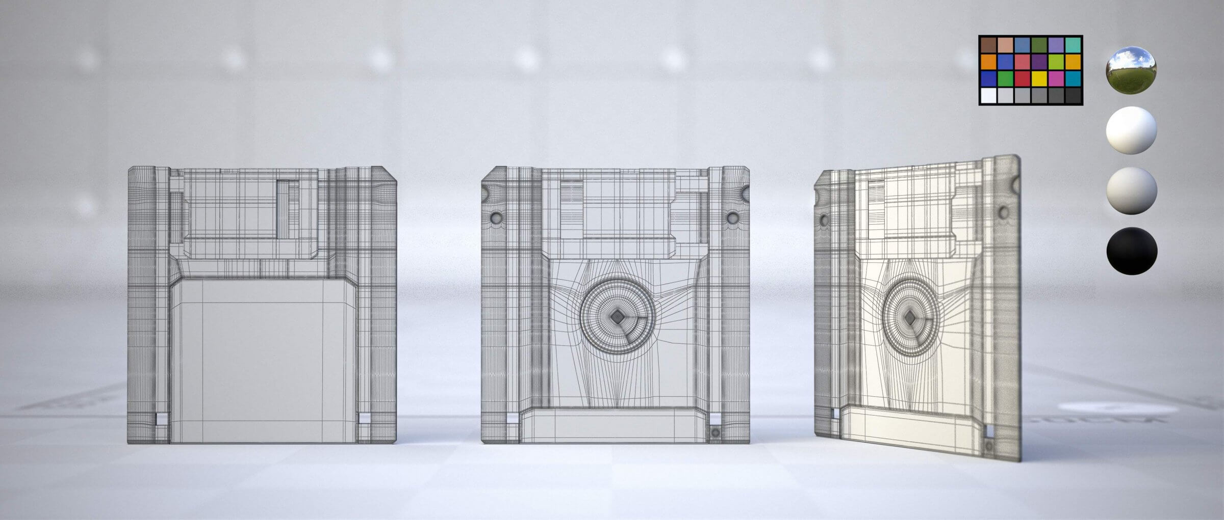 3.5" Floppy Disk - 3D Model by Alexandre-O