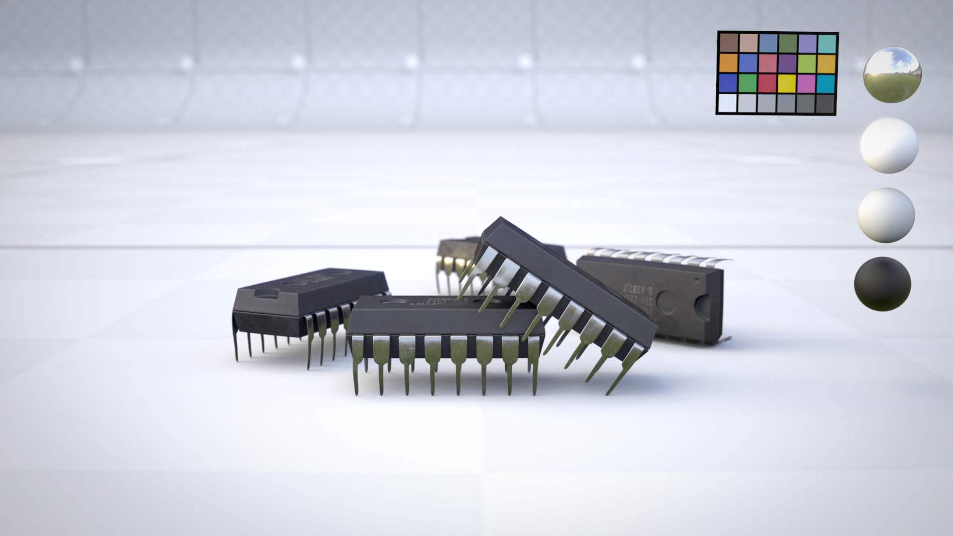 Integrated Circuit - 3D Model by Alexandre-O