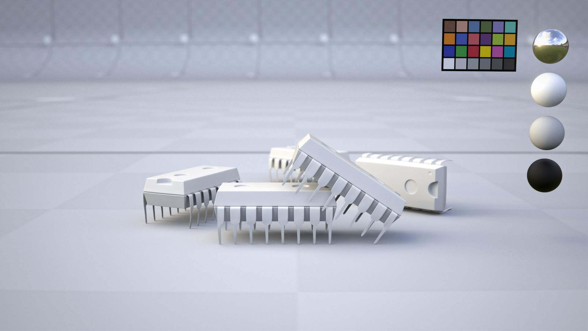 Integrated Circuit - 3D Model by Alexandre-O