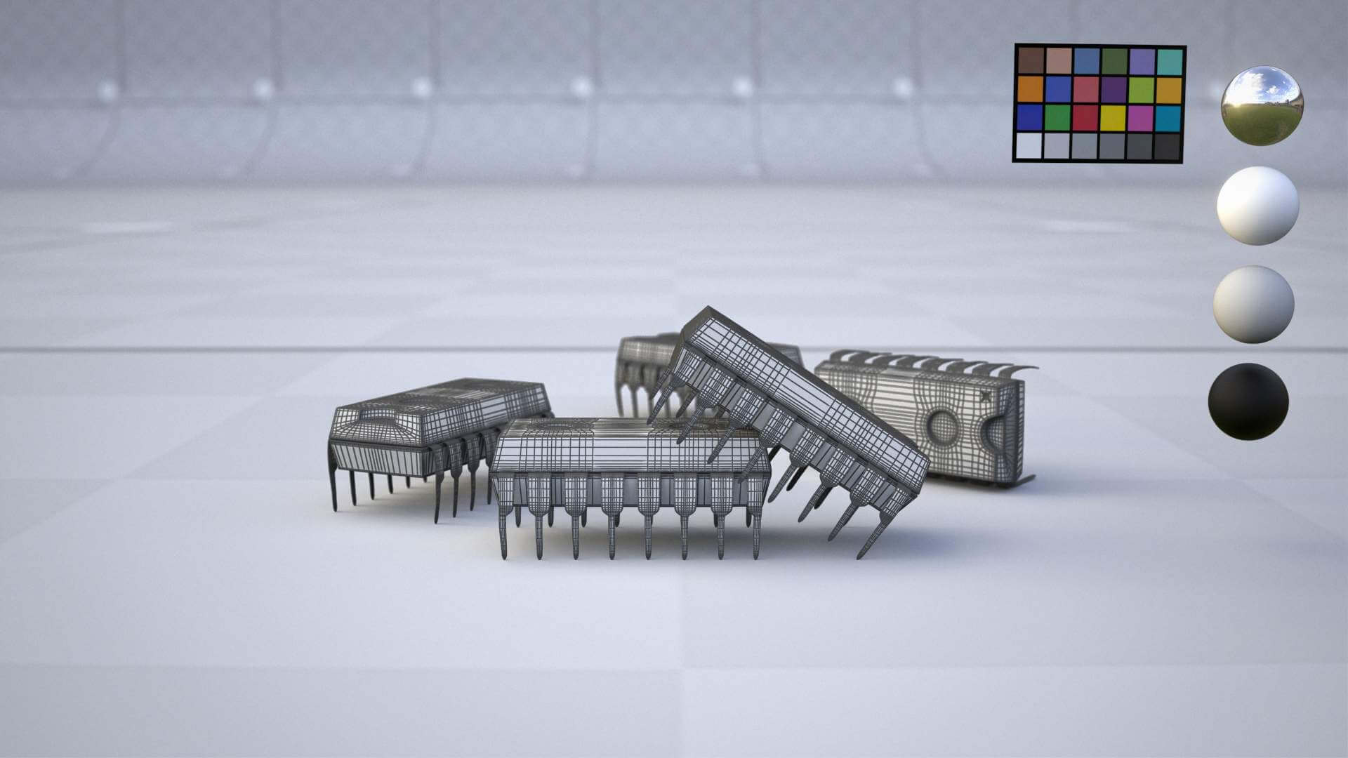 Integrated Circuit - 3D Model by Alexandre-O