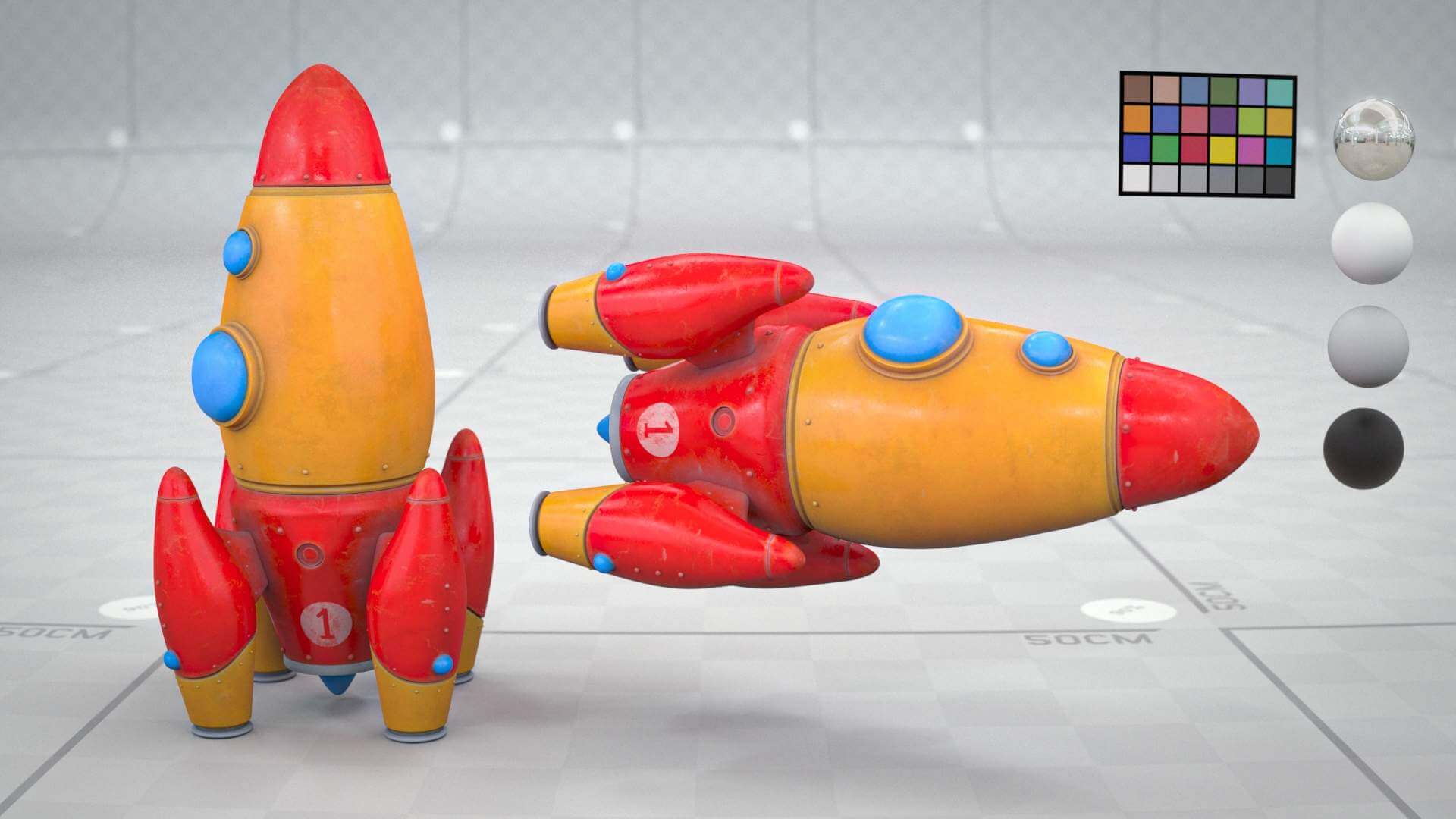 Rocket Toy - 3D Model by Alexandre-O